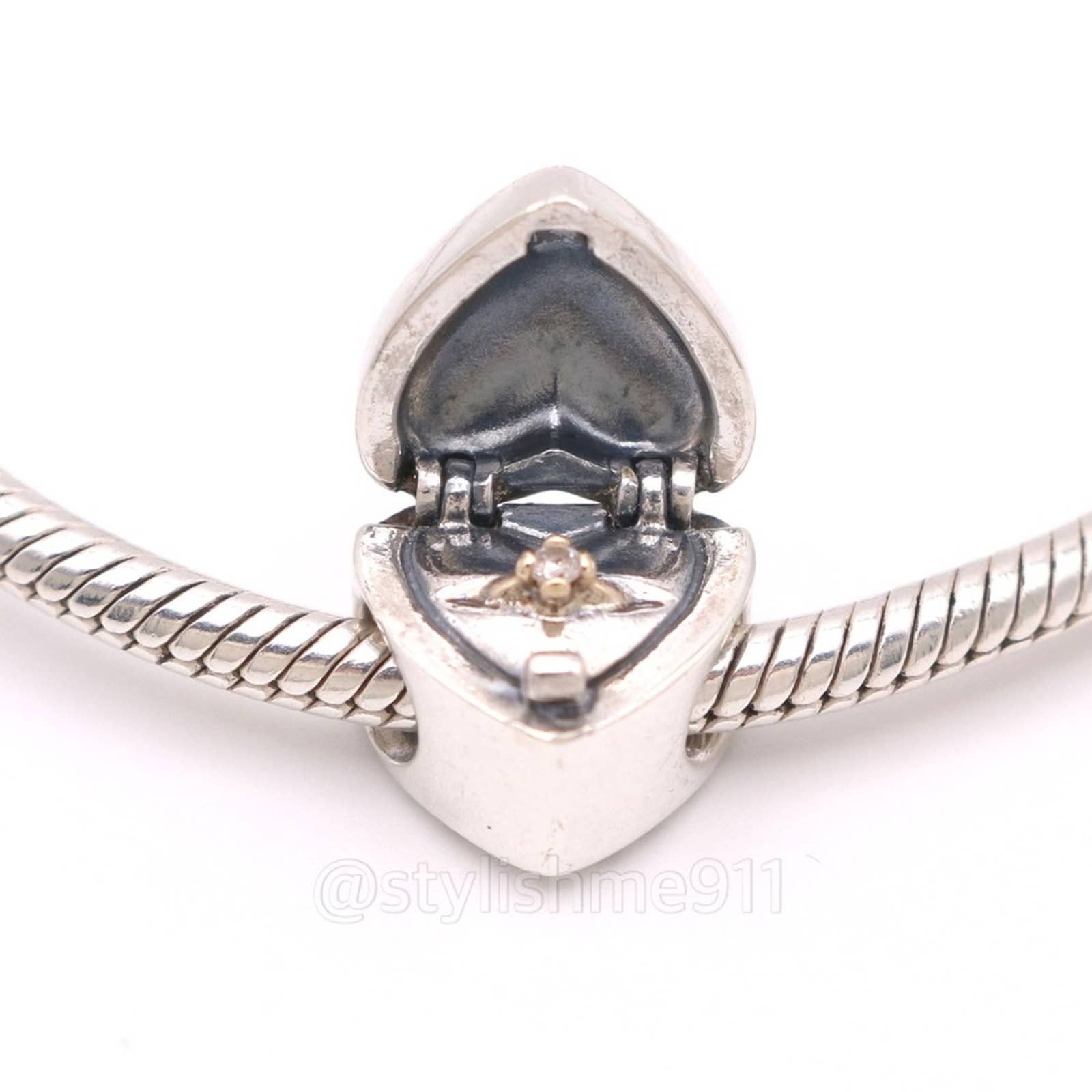pandora Authentic PANDORA Gift from the Heart Charm 14K Gold | Grailed