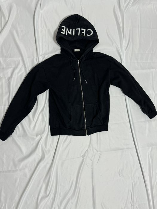 Celine Celine Zip Hoodie Black | Grailed