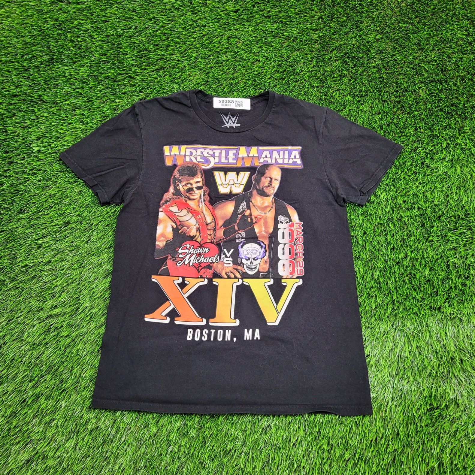 Vintage WWE WWF 1998 WrestleMania-XIV Shirt S-Short 17x23 Boston ...