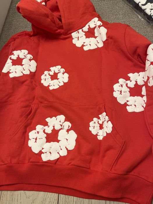 DENIM TEARS DENIM TEARS RED HOODIE | Grailed