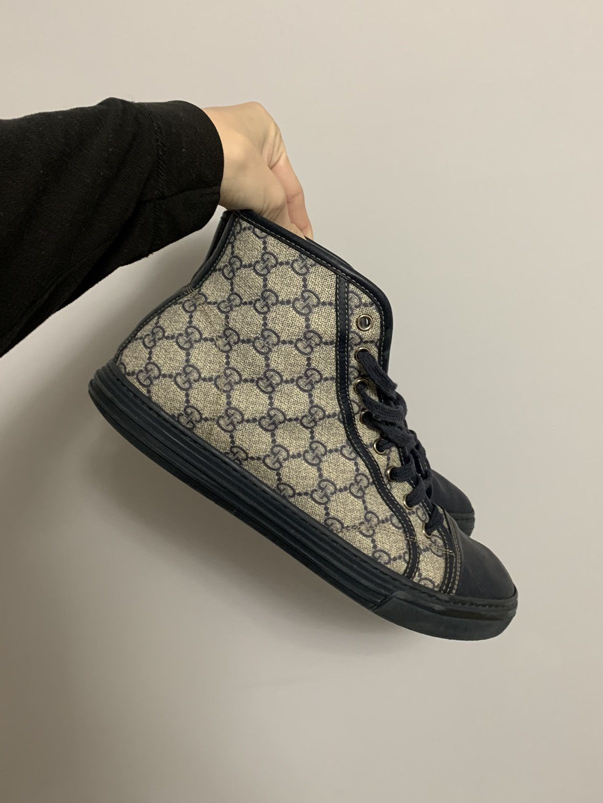 Gucci × Luxury × Very Rare 🔥GUCCI MONOGRAM HIGHT TOP SNEAKERS | Grailed