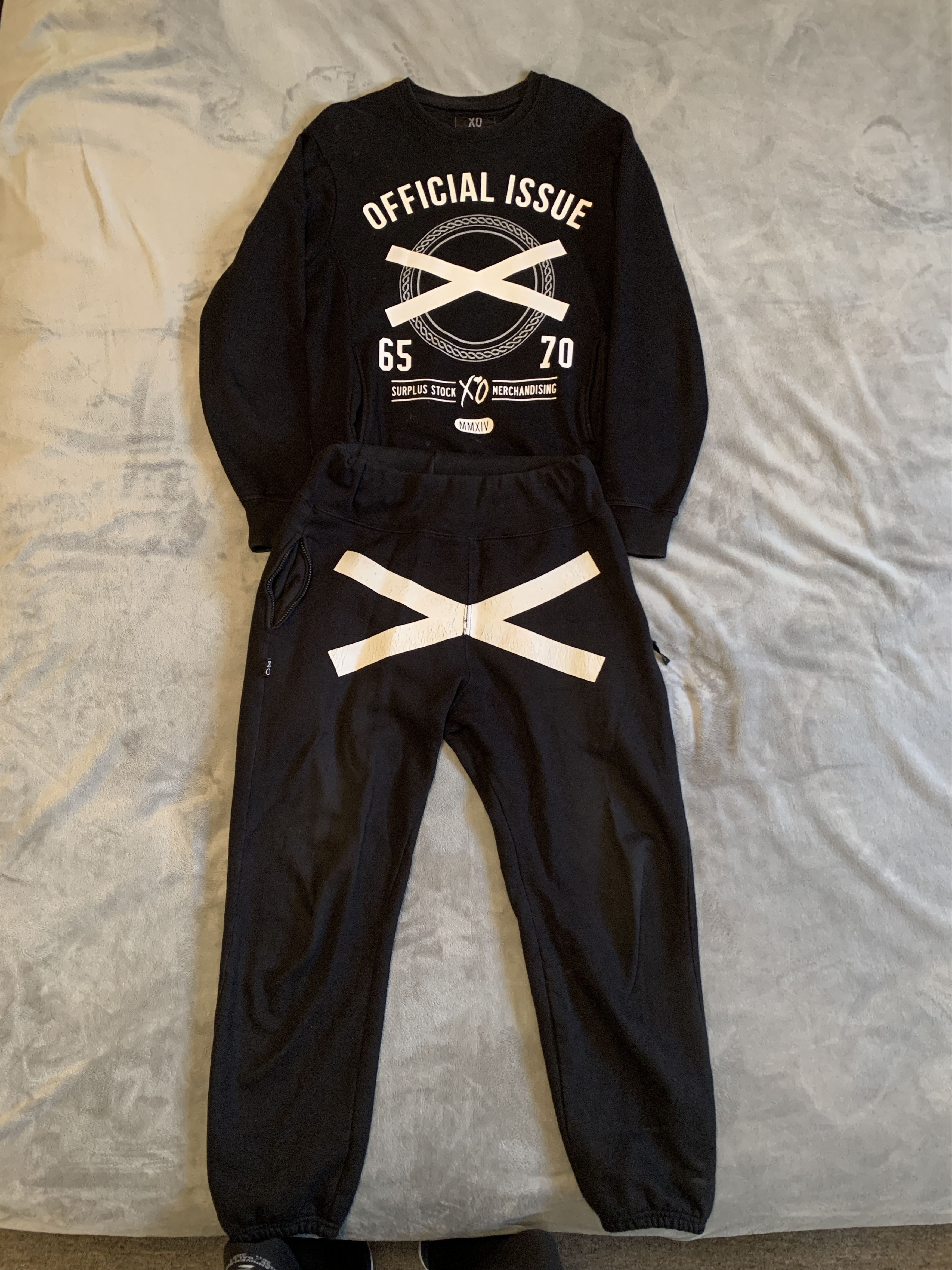 The Weeknd The weeknd official issue xo cut and sew jogger set | Grailed