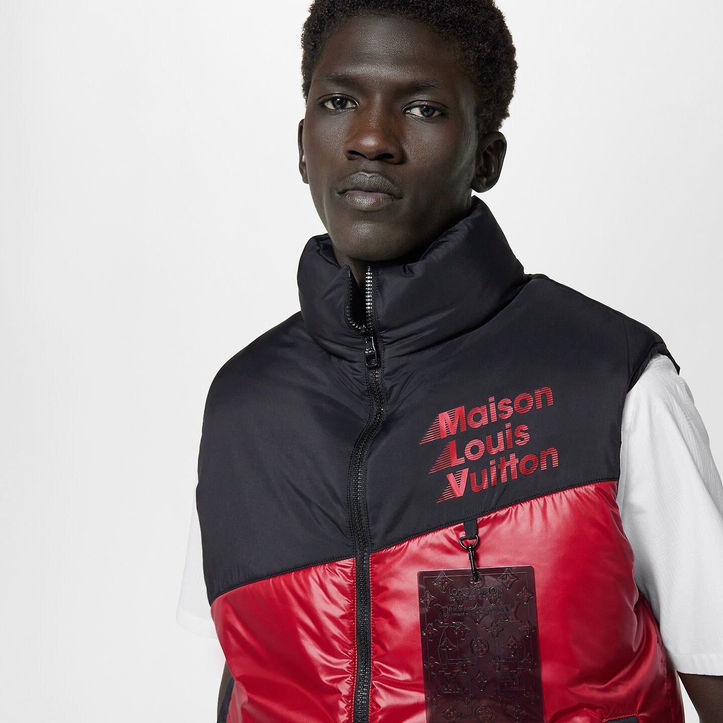 Louis Vuitton LOUIS VUITTON VEST JACKET VARSITY MONOGRAM LV LOGO 1AATAI ...