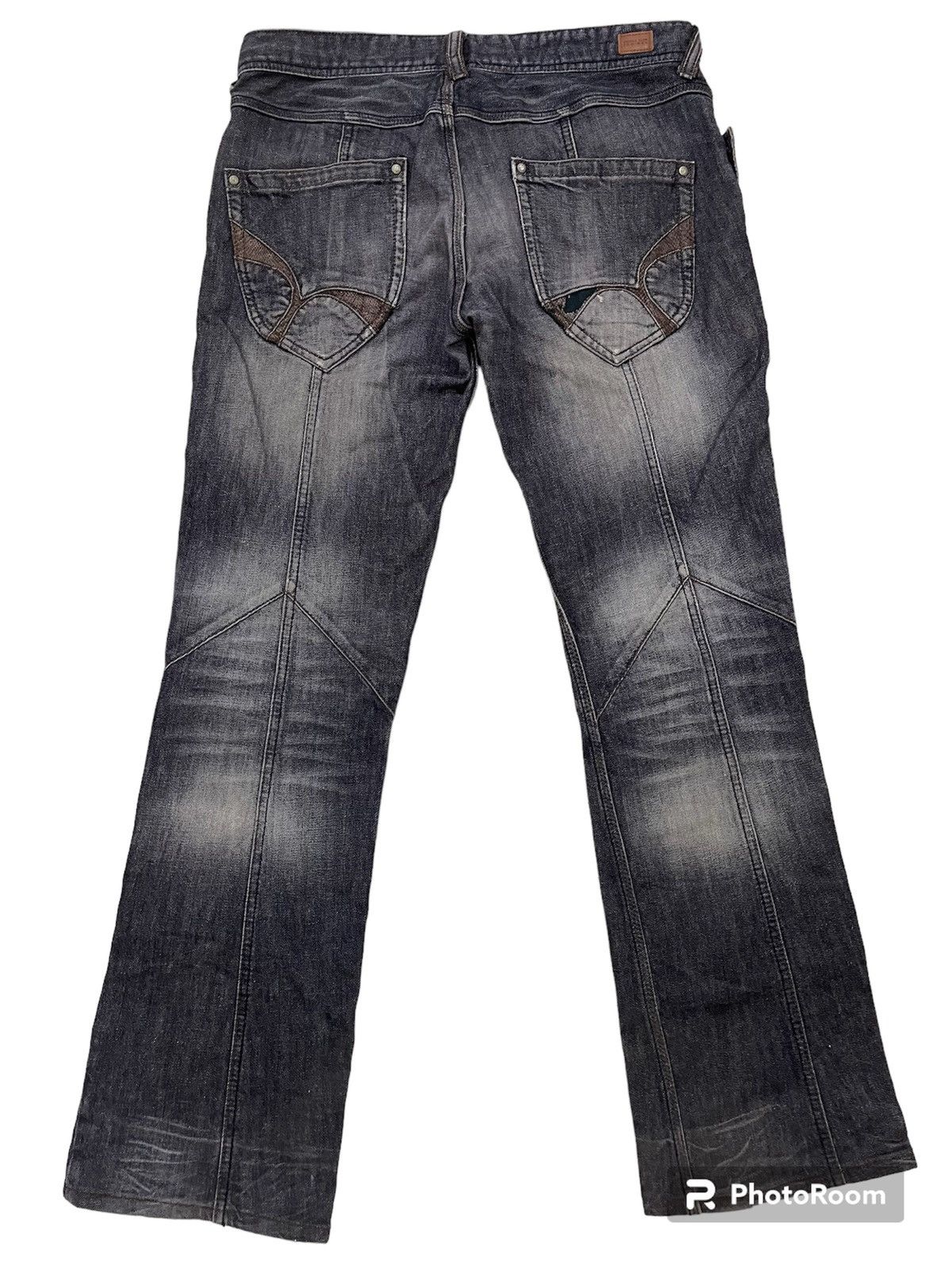 If Six Was Nine × Nicole Club × Vintage DOPE FLARE BLACK JEANS ...