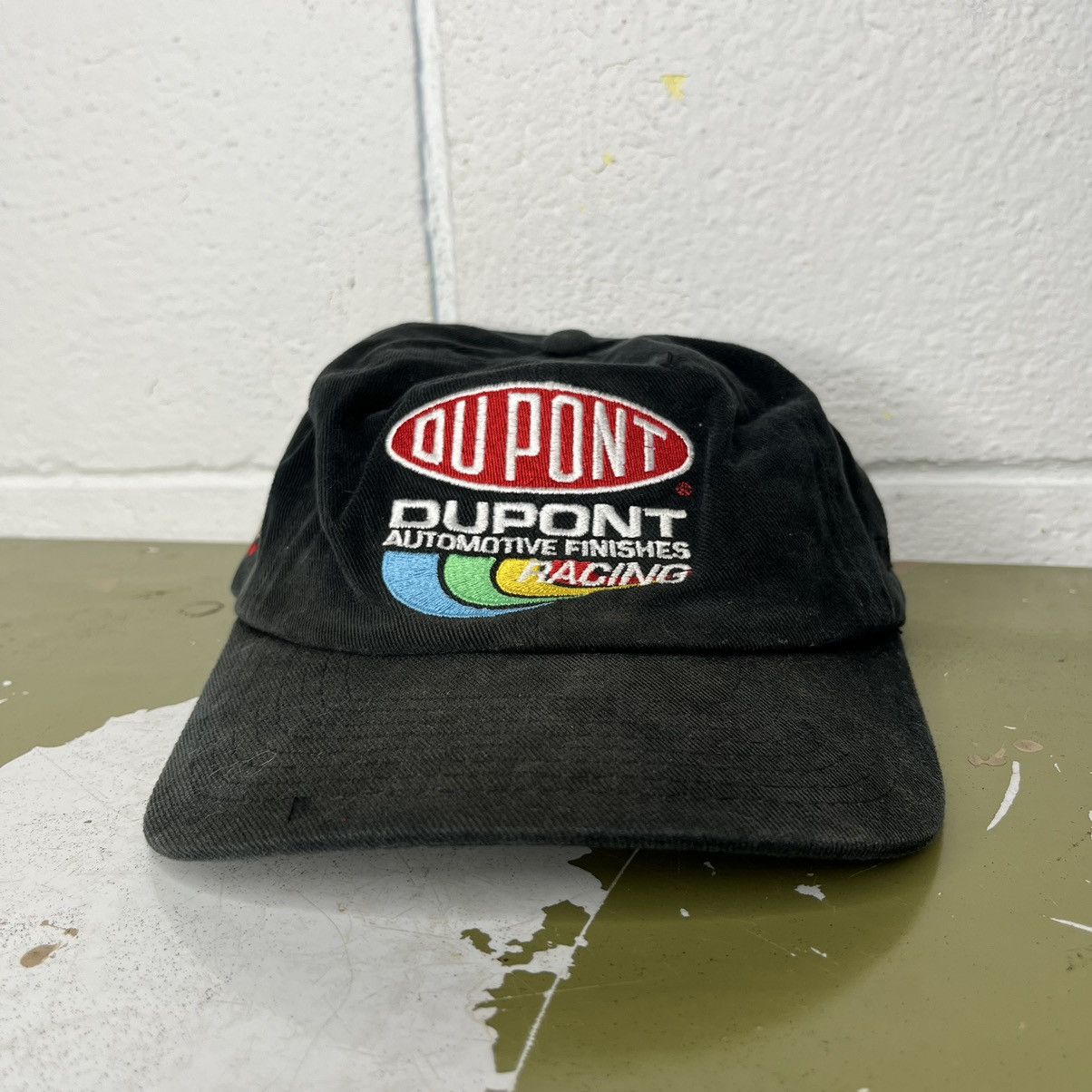 Vintage 90s Faded Worn Jeff Gordon DuPont NASCAR Racing Snapback Hat ...