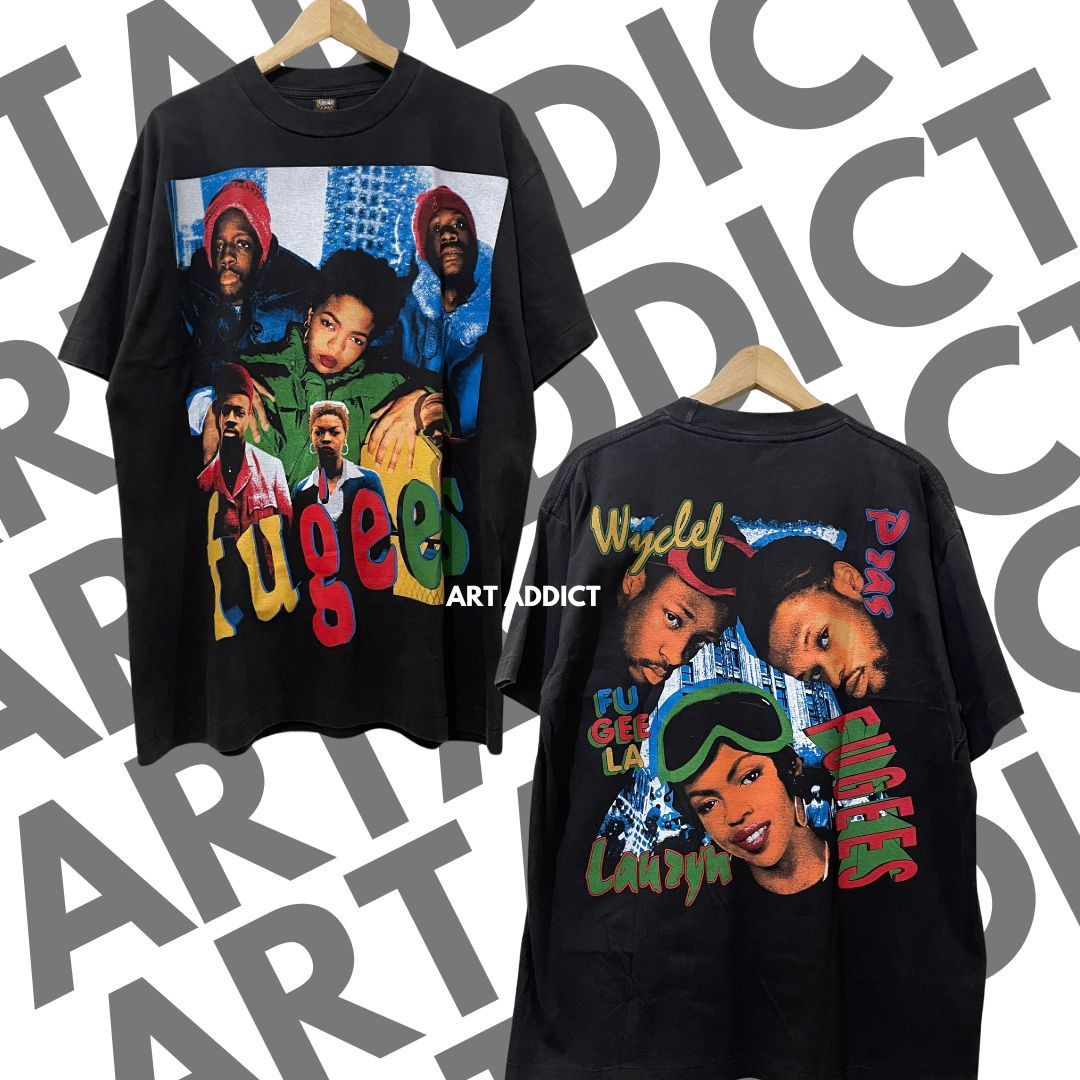 Rap Tees × Very Rare × Vintage Limited ! FUGEES Lauryn Pras Wyclef Band ...