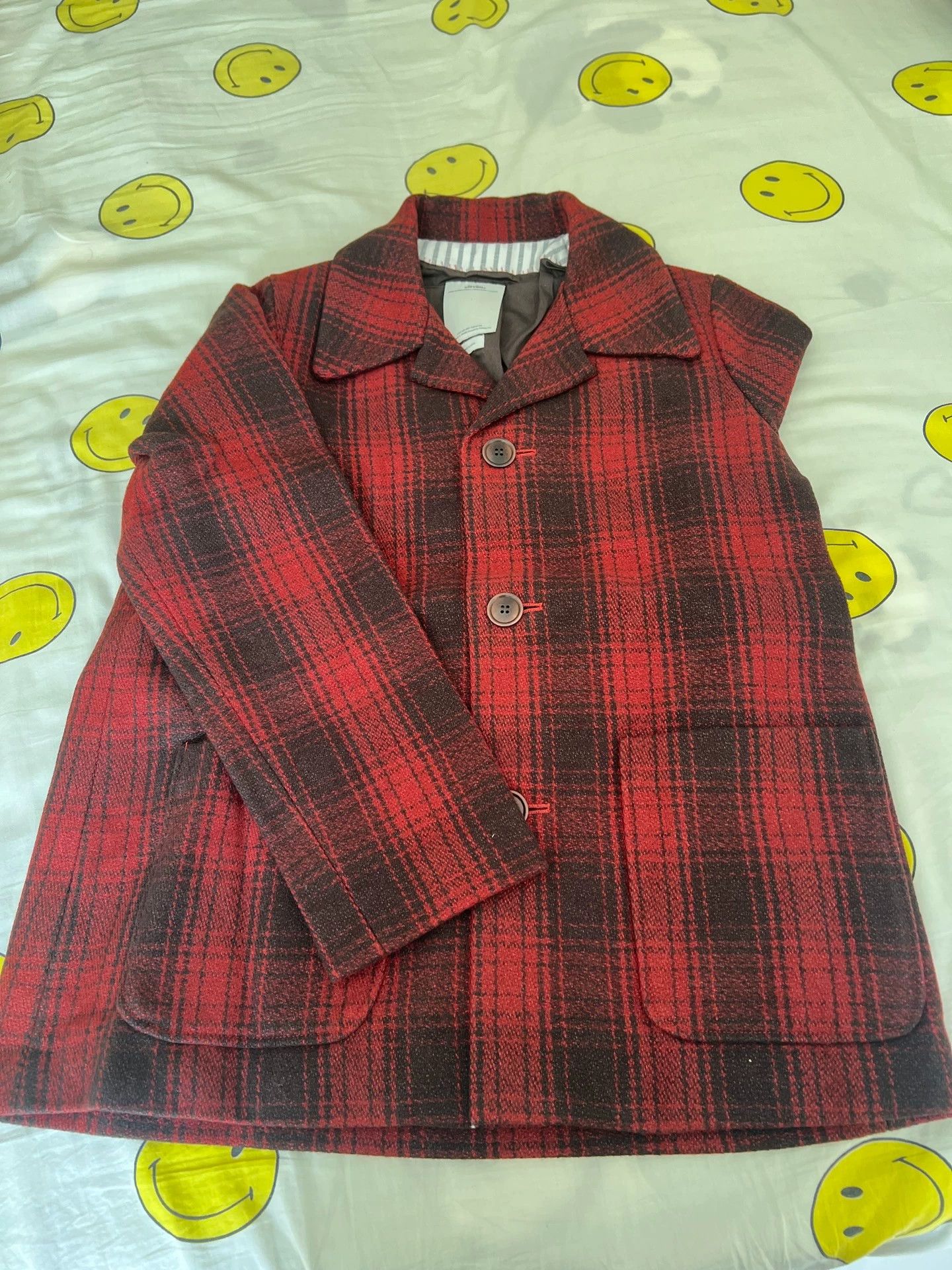 Visvim VISVIM black and red checkered suit jacke -DMC | Grailed