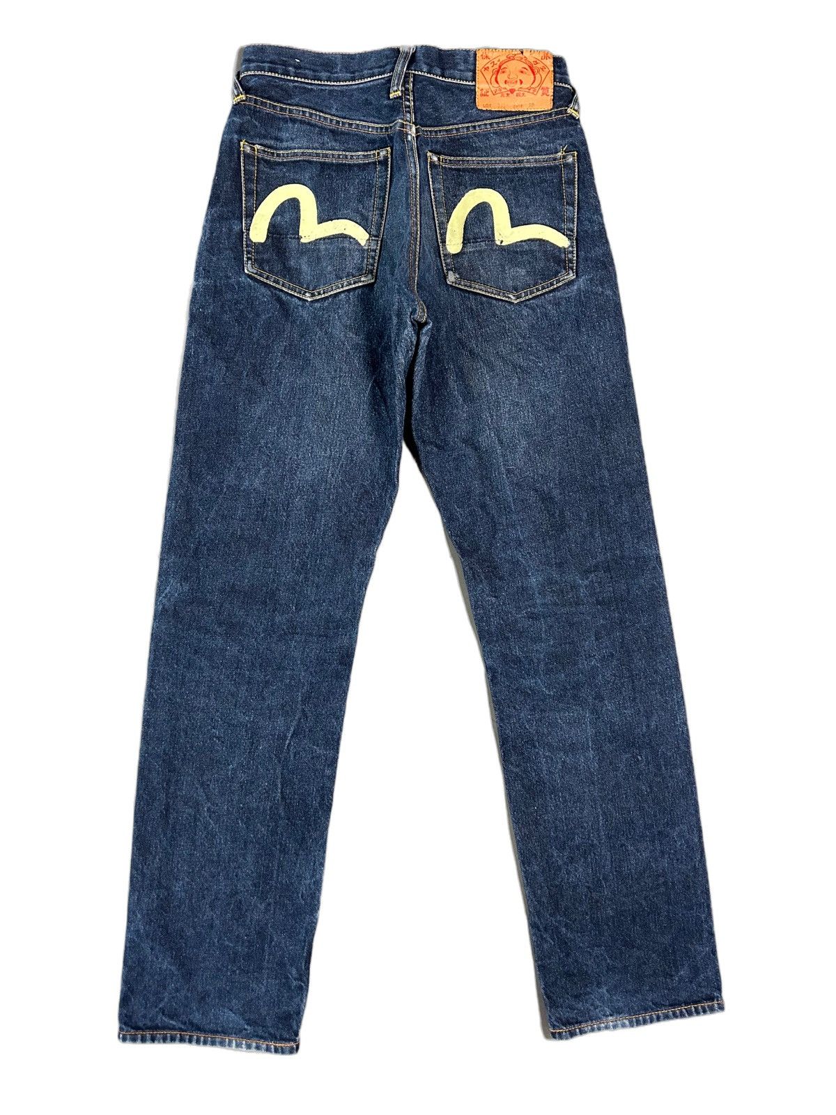 Evisu × Japanese Brand × Vintage Evisu jeans denim navy white seagulls ...