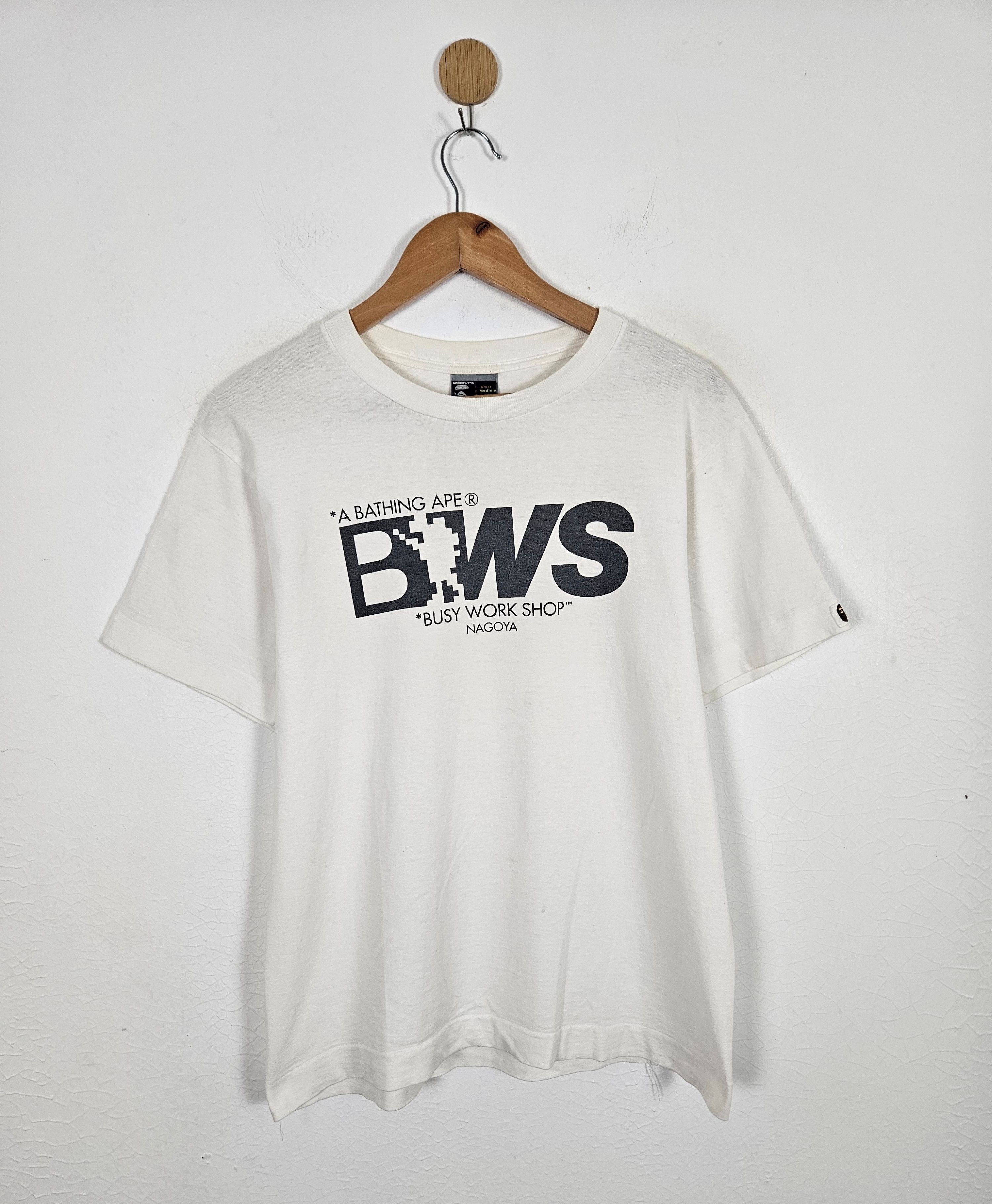 Bape Vintage A Bathing Ape BAPE Busy Work shop Nagoya 90s shirt | Grailed