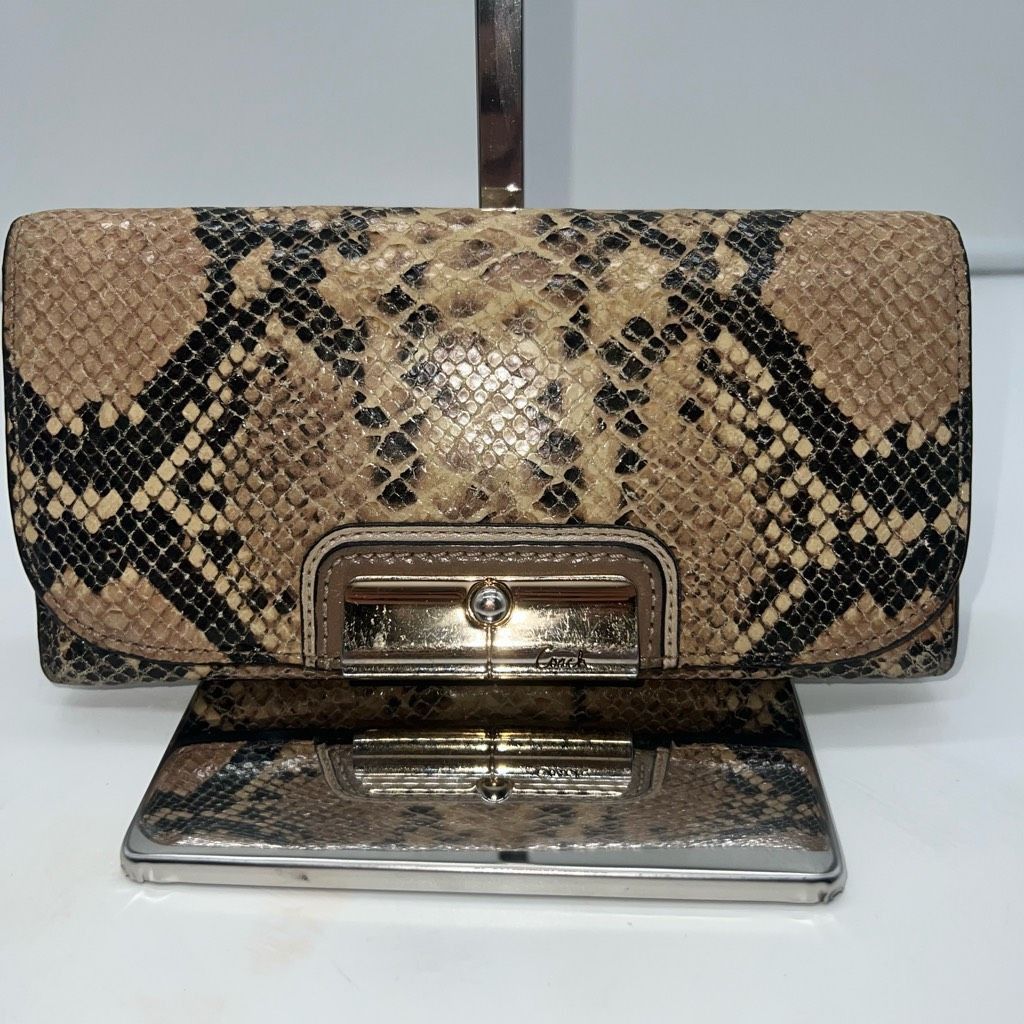 Coach Coach Python Snakeskin Long Wallet | Grailed