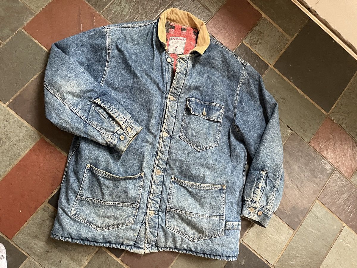 Levi s Vintage Clothing Embroidered Italy made Jean jacket with corduroy collar Grailed