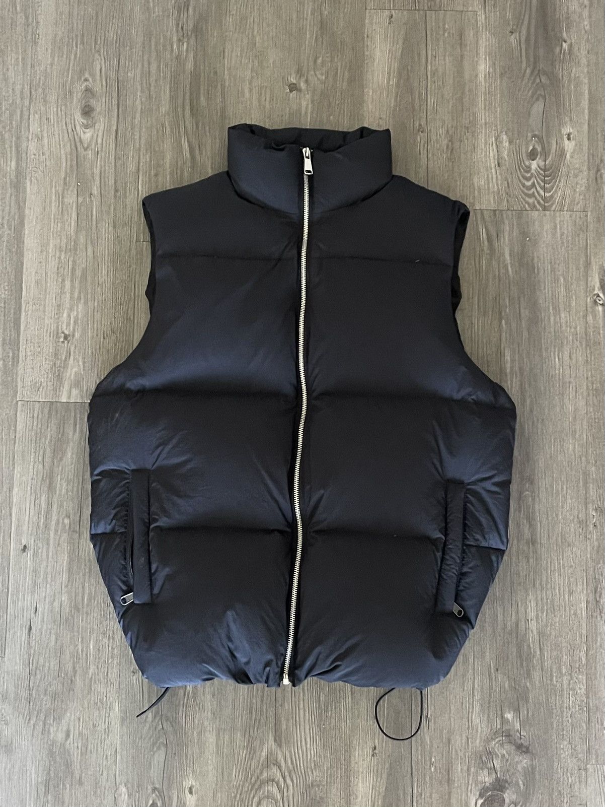 Other Custom Made Oversized Black Puffer Zip Vest | Grailed