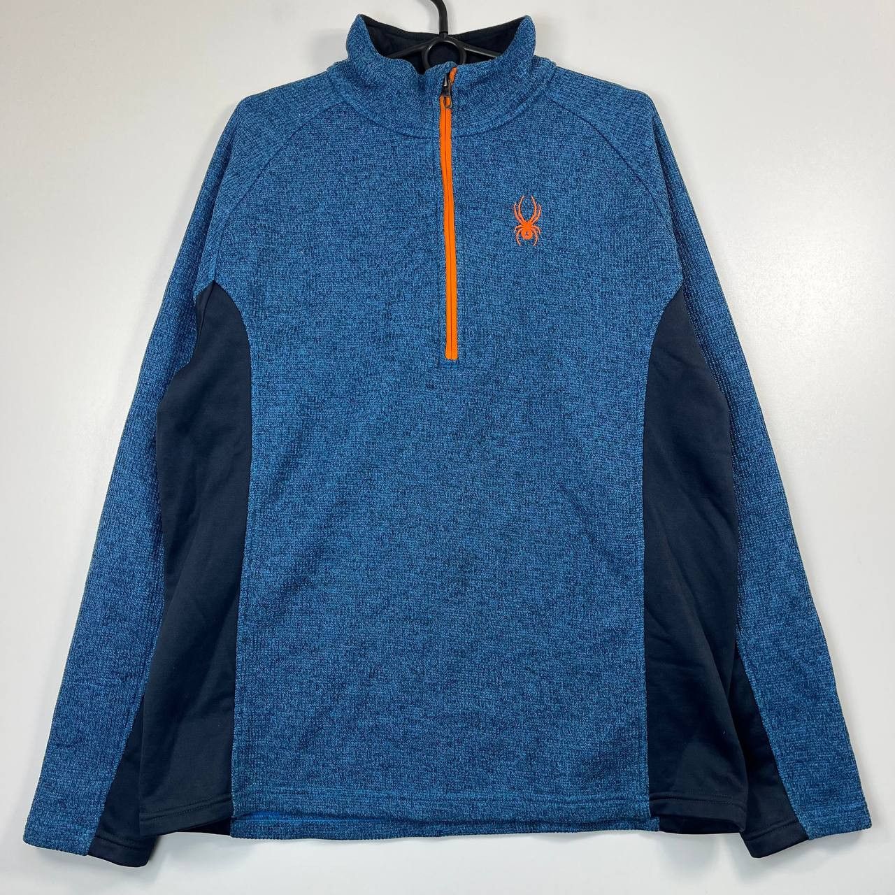 Spyder Spyder Quarter Zip Fleece Pullover Blue Performance Ski L | Grailed