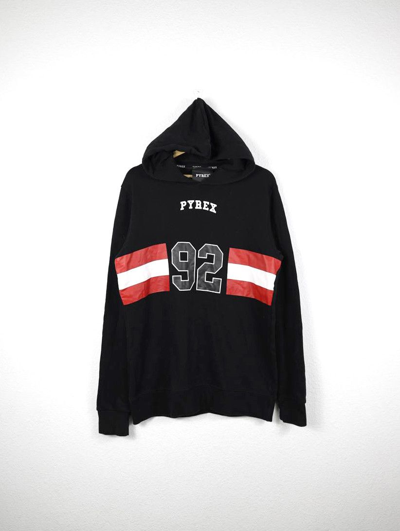 Pyrex Vision Pyrex Vision Virgil Abloh Graphic Logo 92 Black Hoodie Y2K ...