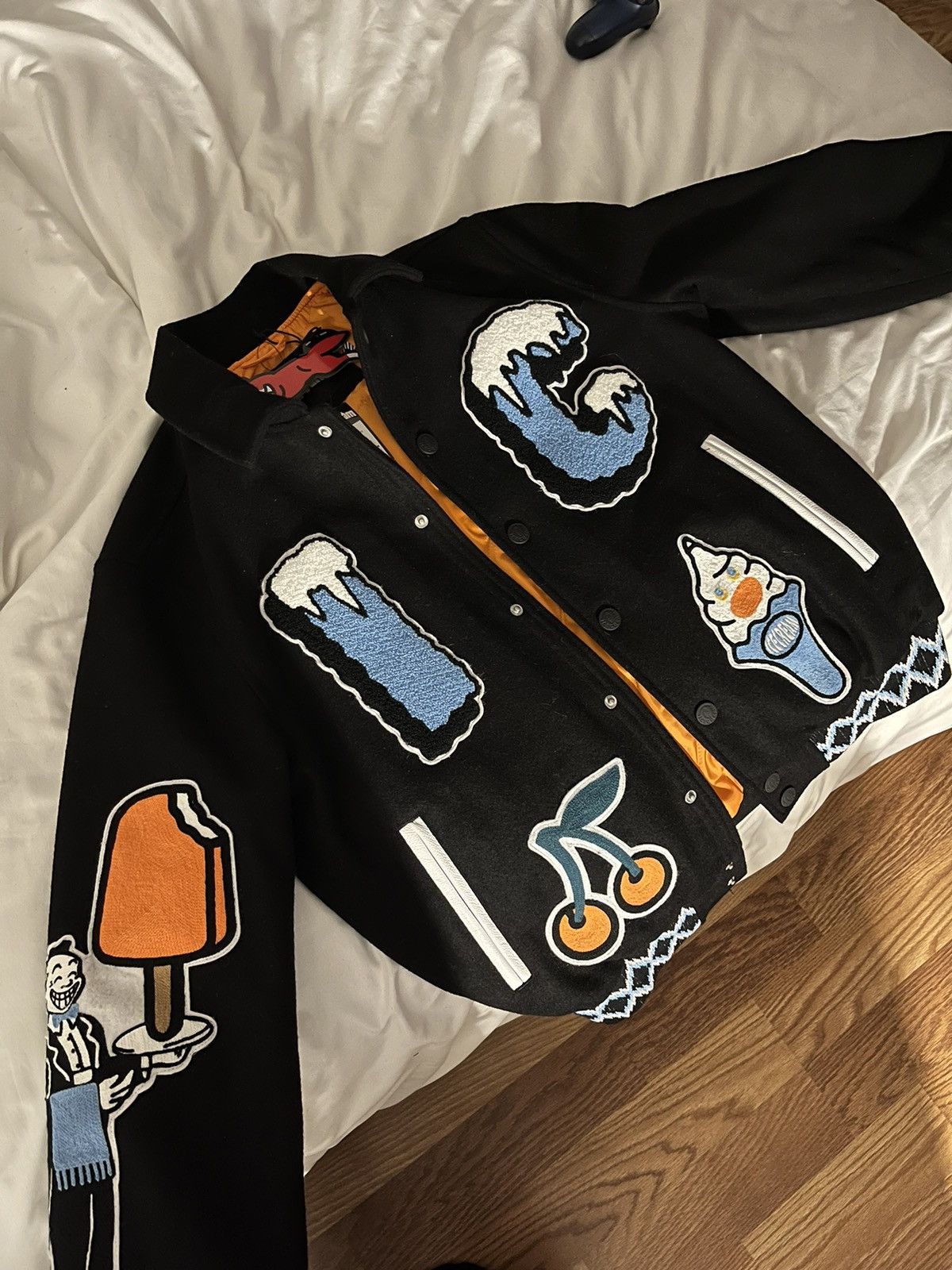 Icecream ICE CREAM VARSITY JACKET | Grailed