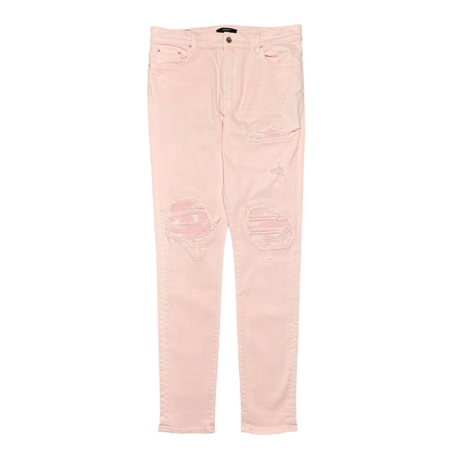 Amiri Amiri MX1 Denim Patch Jeans Pink | Grailed
