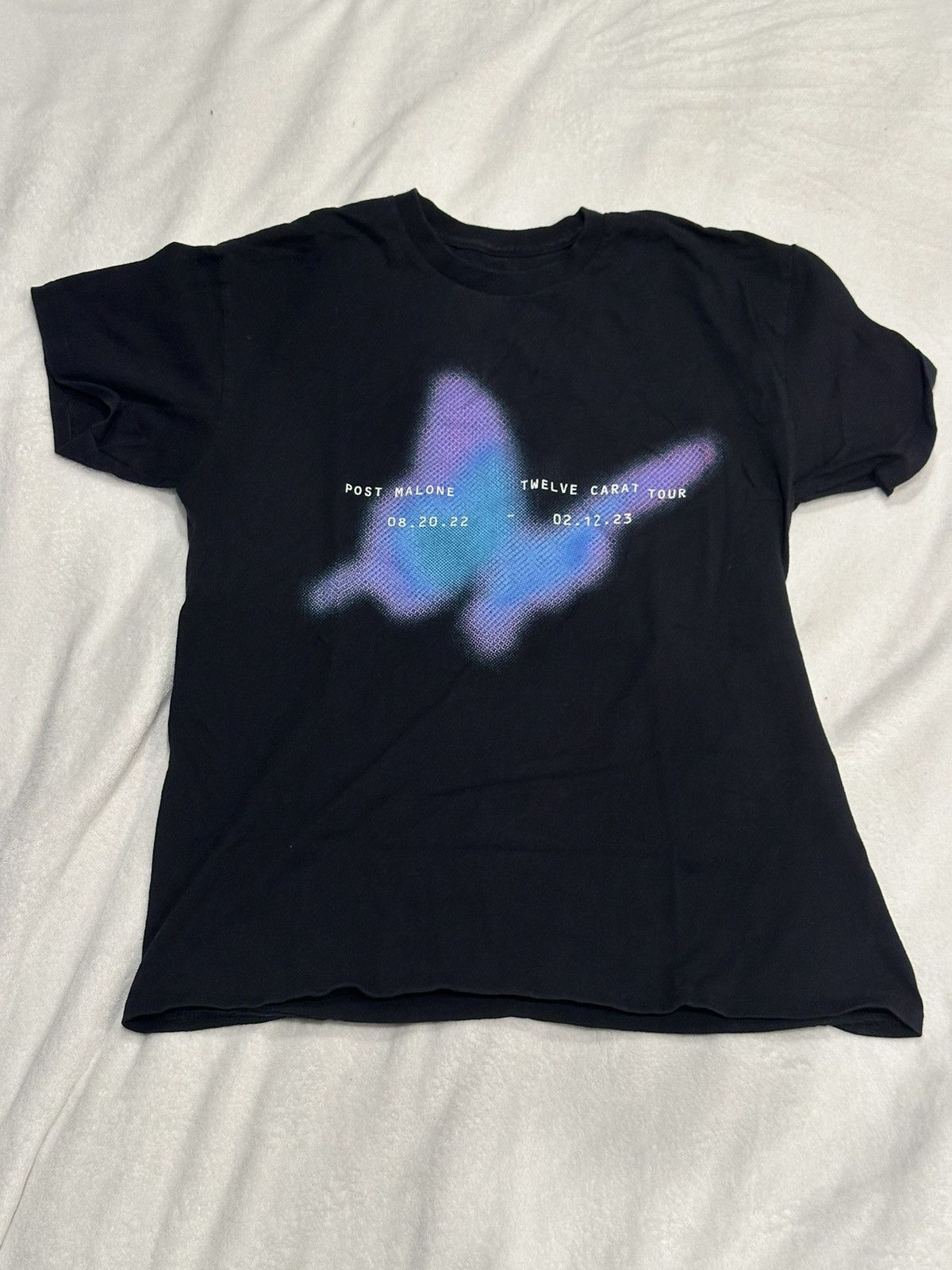Post Malone Tour Tee Post Malone “Butterfly Tee” Twelve Carat Tour ...