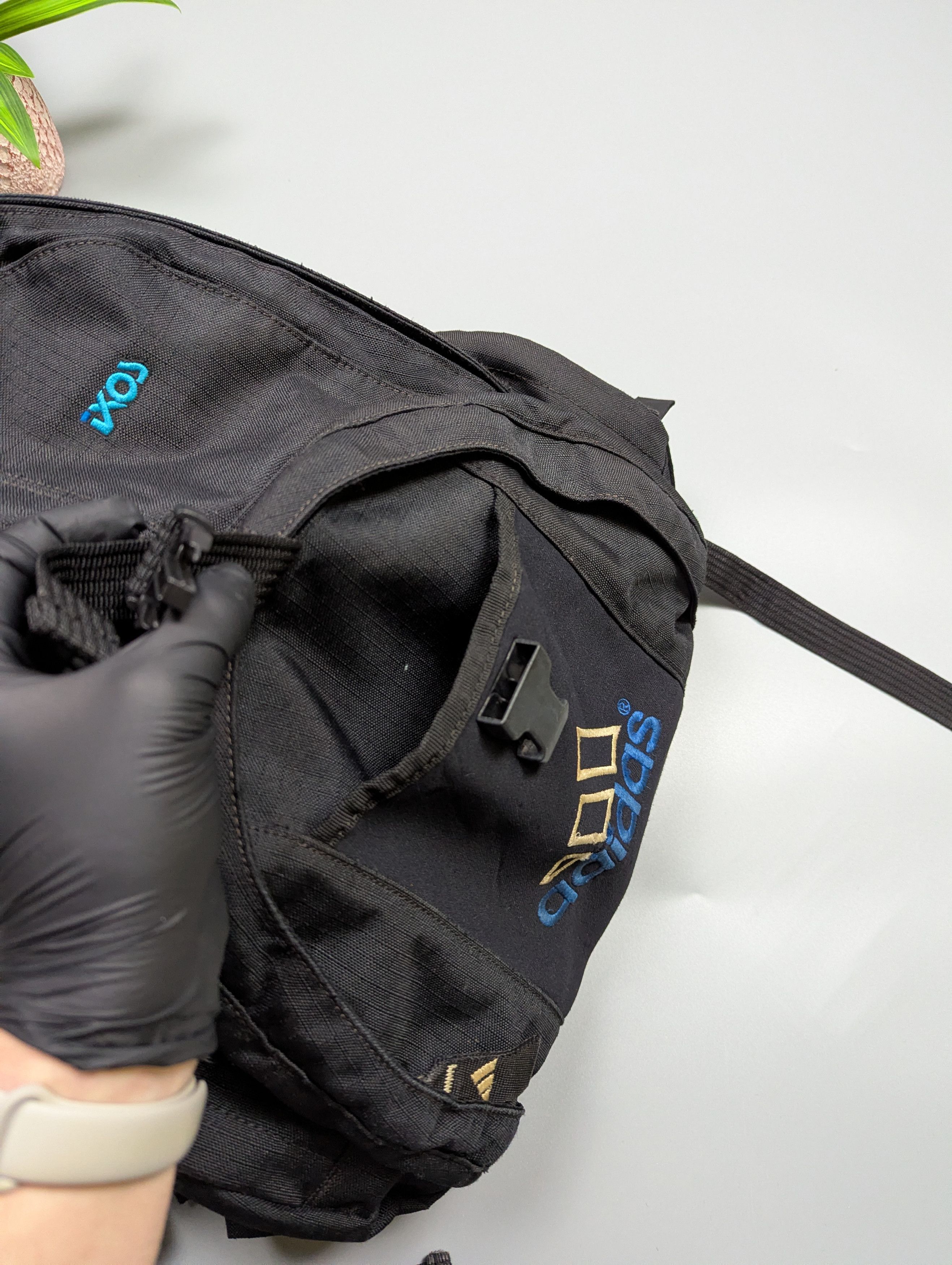 Adidas Adidas Vintage Black Backpack Trefoil Retro Oldschool | Grailed