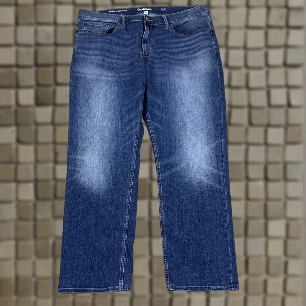 Vintage Goodfellow & Co Eco Jeans Men's 40x30 Blue Athletic Fit TruTemp ...