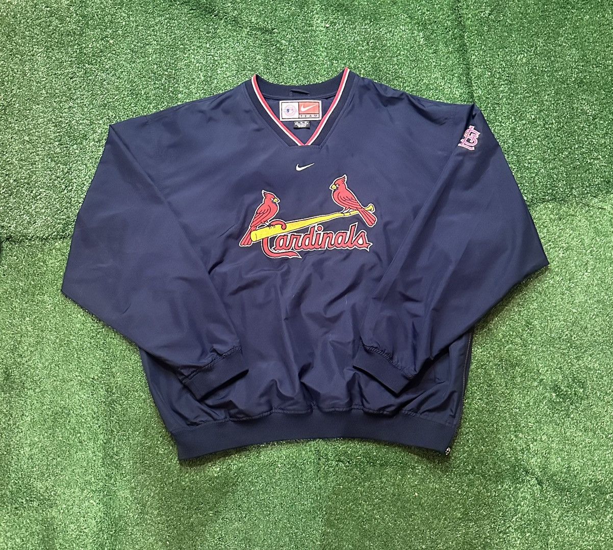 Nike Vintage Y2K Nike MLB St. Louis Cardinals Navy Windbreaker XL | Grailed