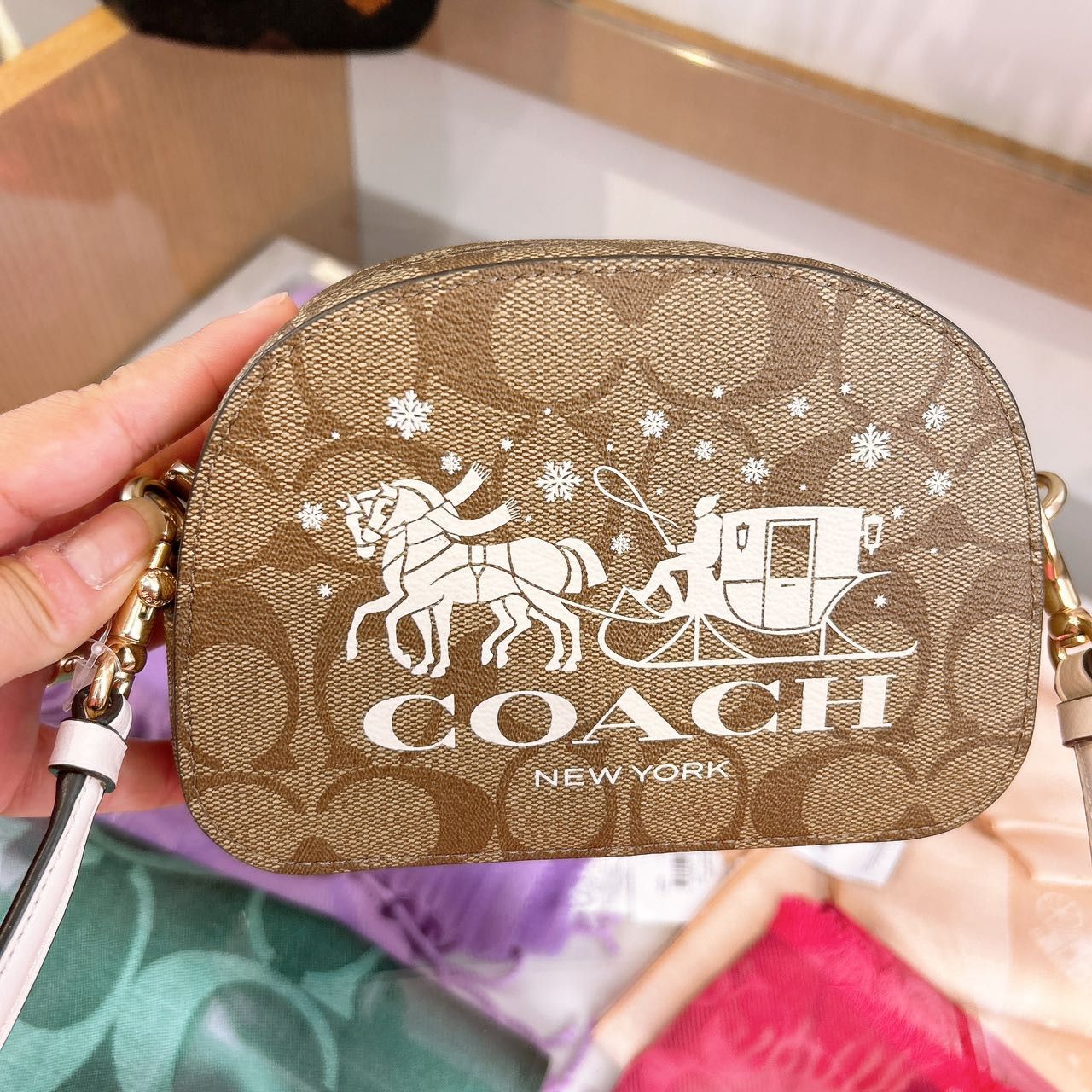 Coach Mini Serena Satchel In Signature Canvas Horse And Sleigh | Grailed