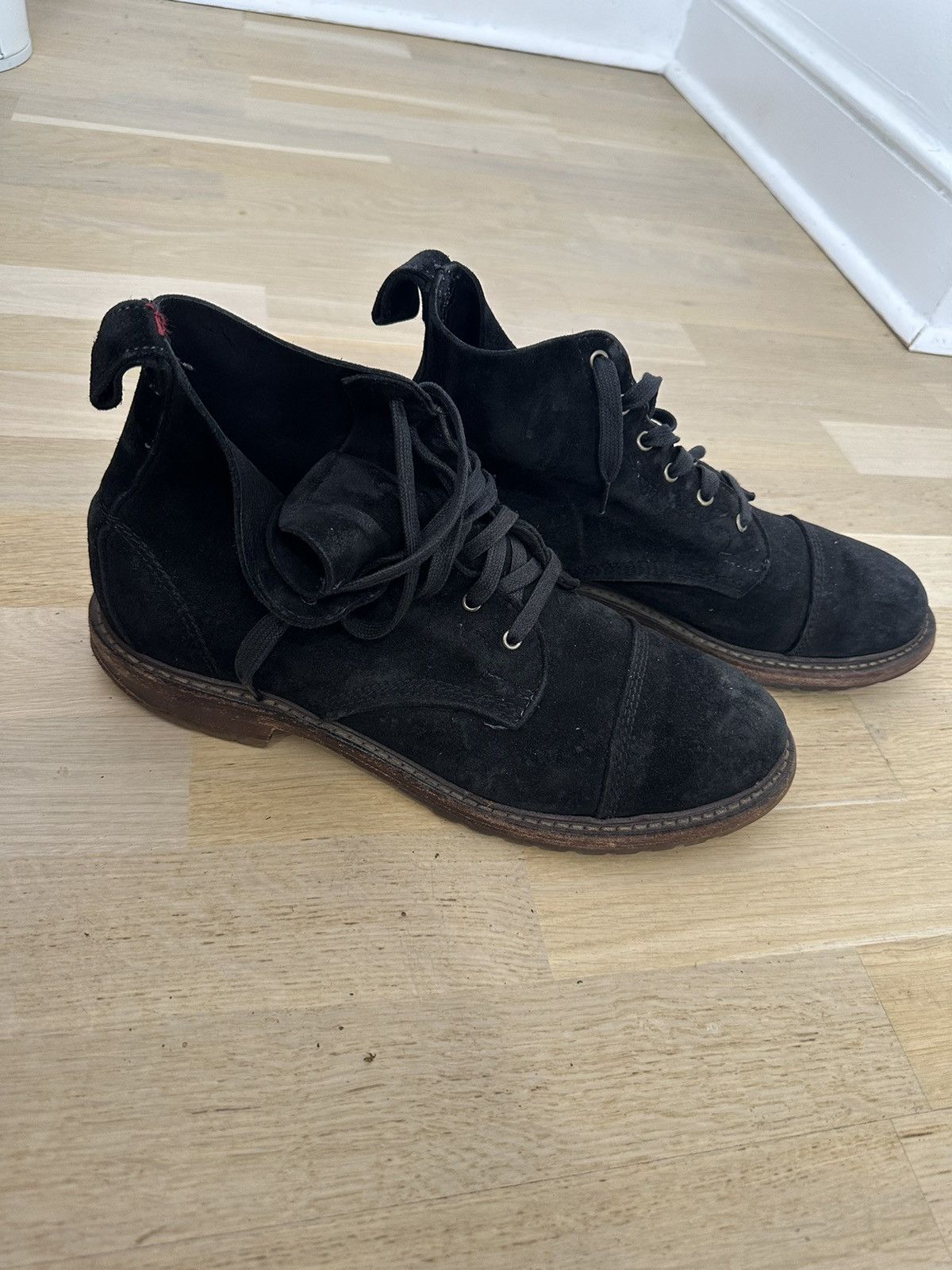 Allen Edmonds Allen Edmonds Suede Black Boots | Grailed