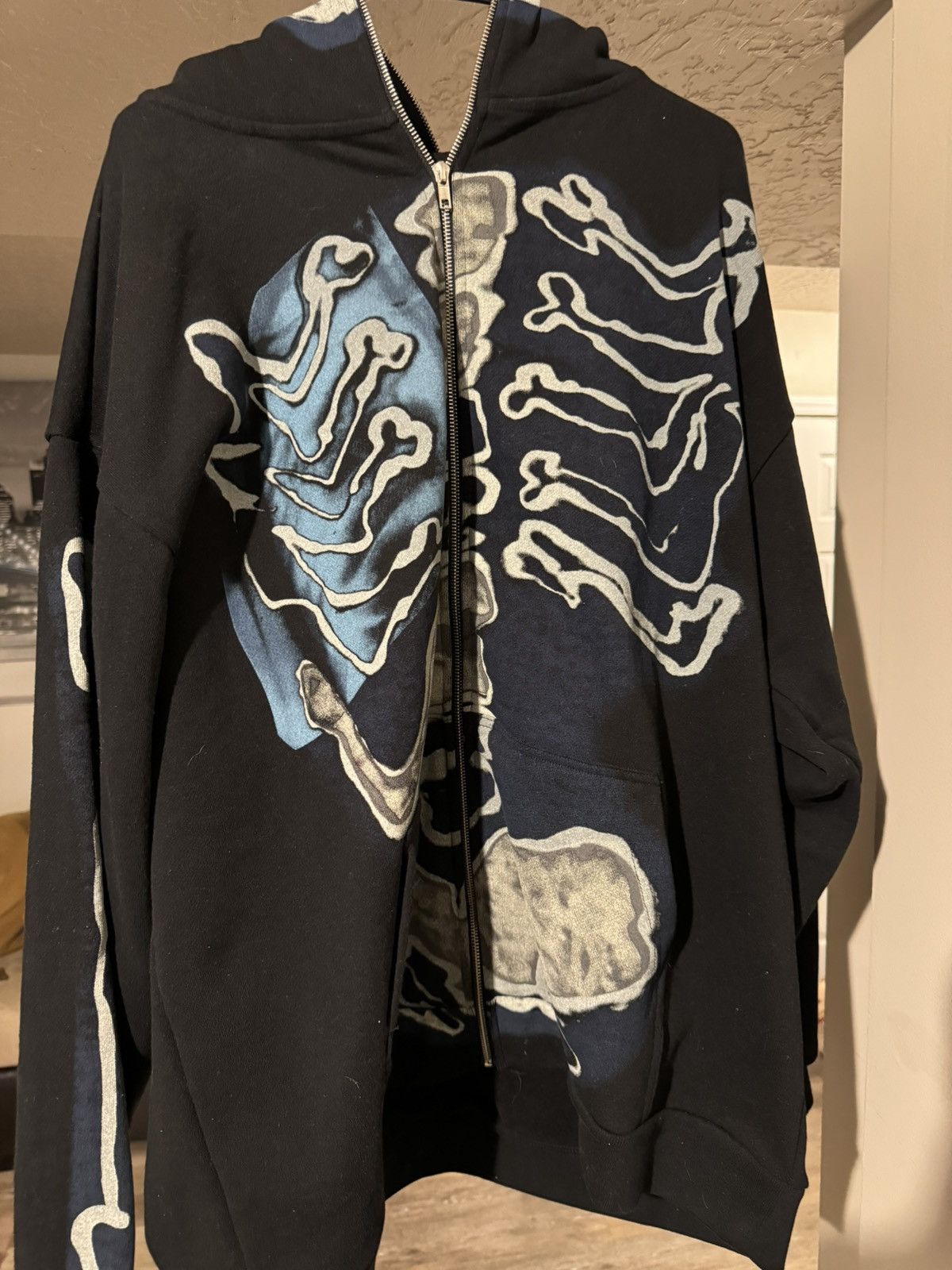 Travis Scott Cactus Jack For Fragment Skeleton Graffiti Full Zip | Grailed