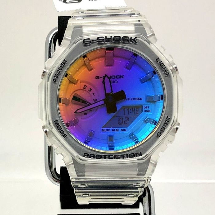 Casio CASIO G-SHOCK watch GA-2100SRS-7AJF Oak Skeleton Rainbow ...
