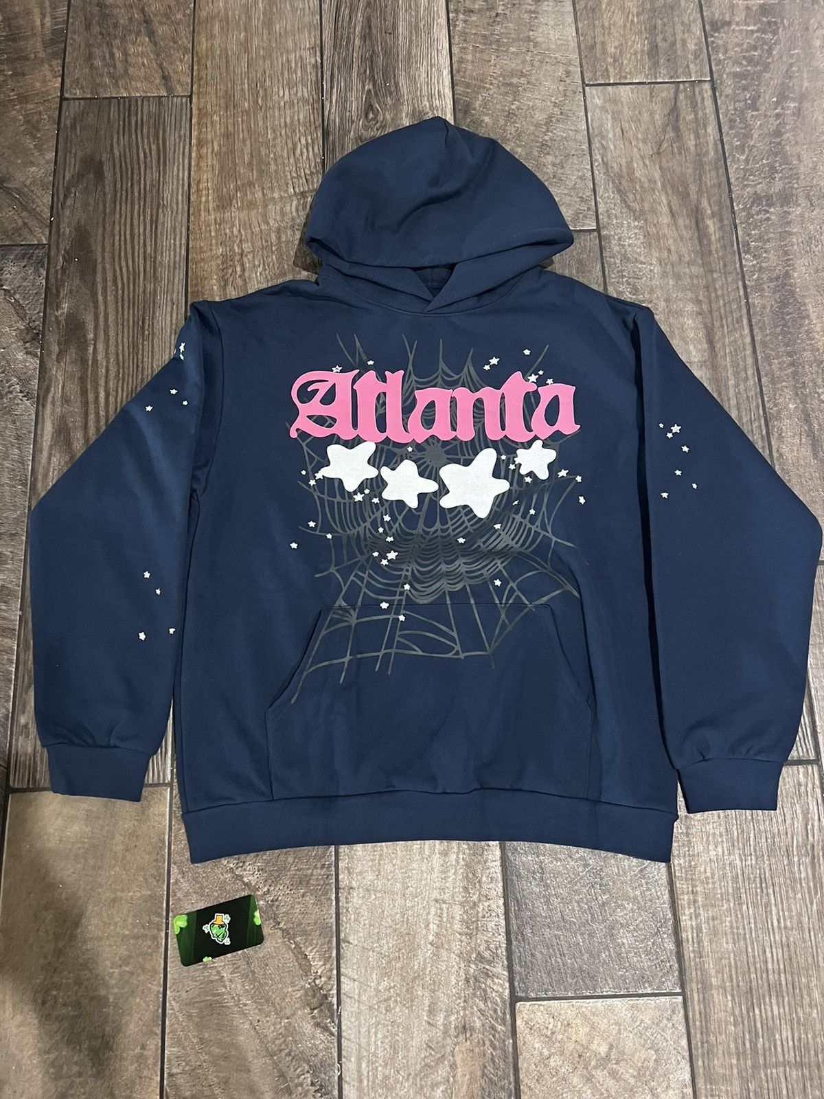 Young Thug Sp5der Worldwide Atlanta Hoodie Navy X-Large | Grailed