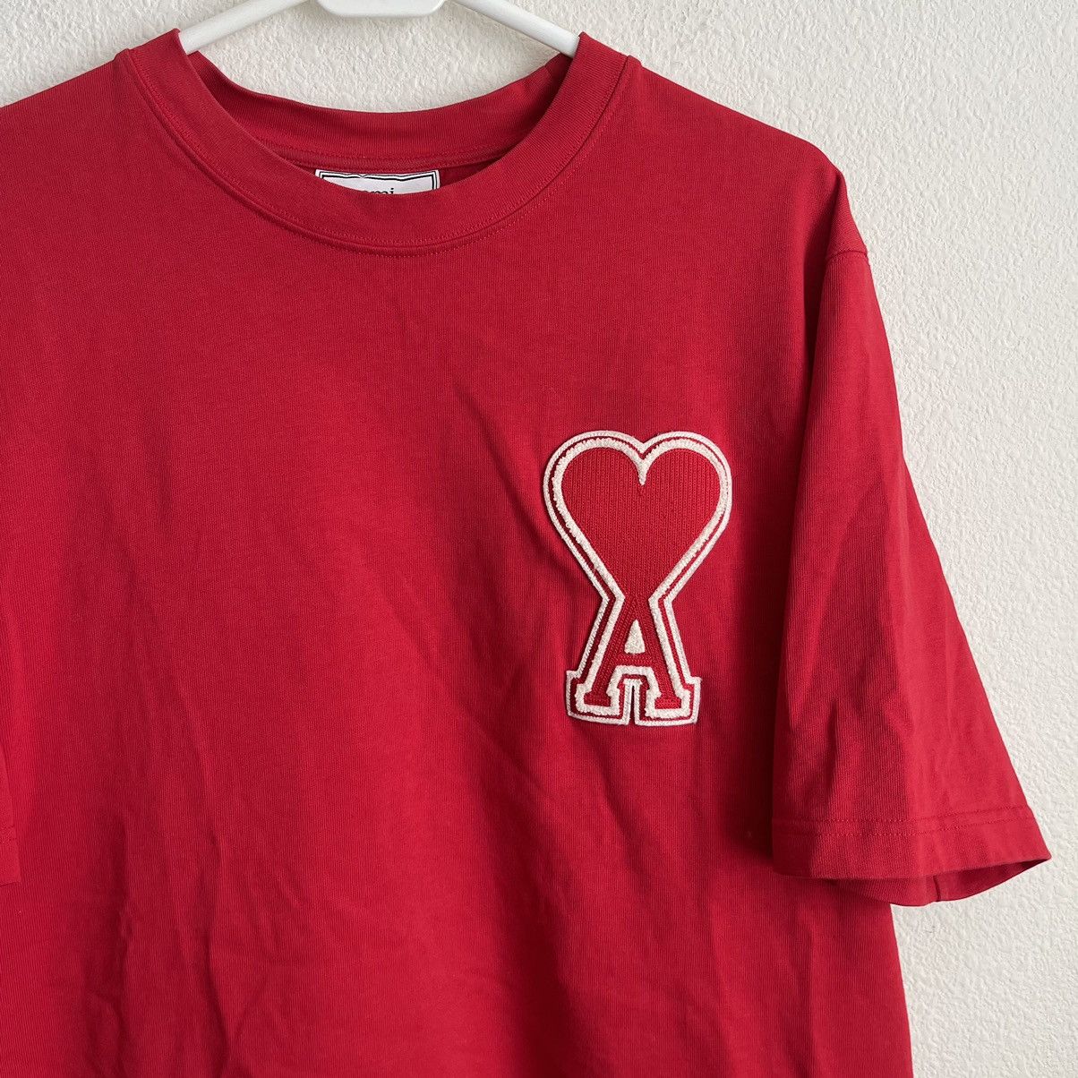 AMI AMI Paris Big Heart Logo Short Sleeve Tee T Shirt | Grailed