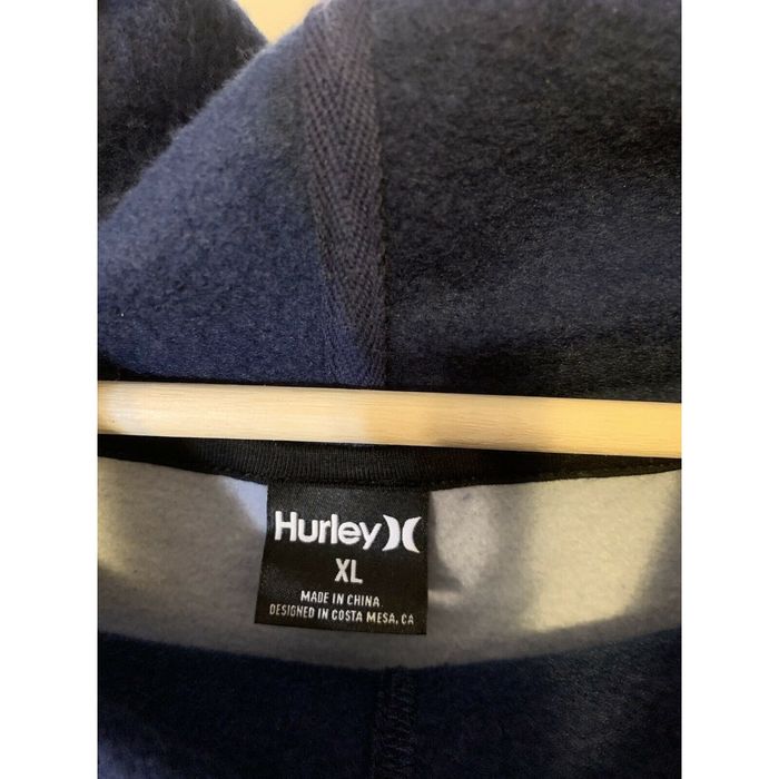 Hurley New Hurley Men's Sz XL Blue Gray Color Block Pullover Hoodie ...