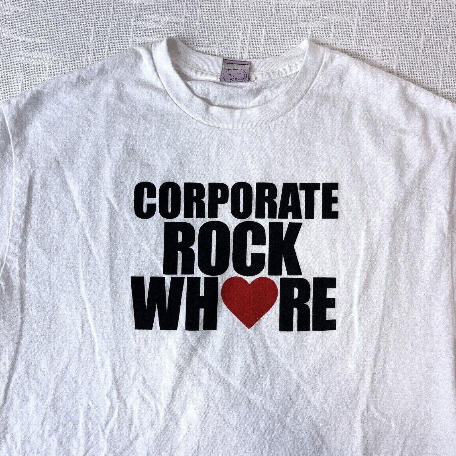 Band Tees × Streetwear × Vintage Y2K Hellcat Corporate Rock Whore Shirt ...