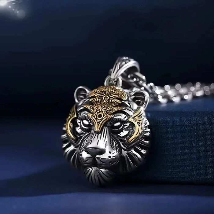 Vintage Gothic Tiger Head Necklace | Grailed