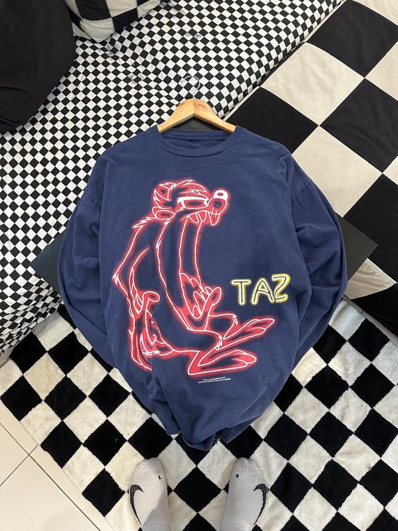 Cartoon Network × Vintage × Warner Bros VINTAGE WARNER BROS TAZ MANIA LONGSLEEVE | Grailed