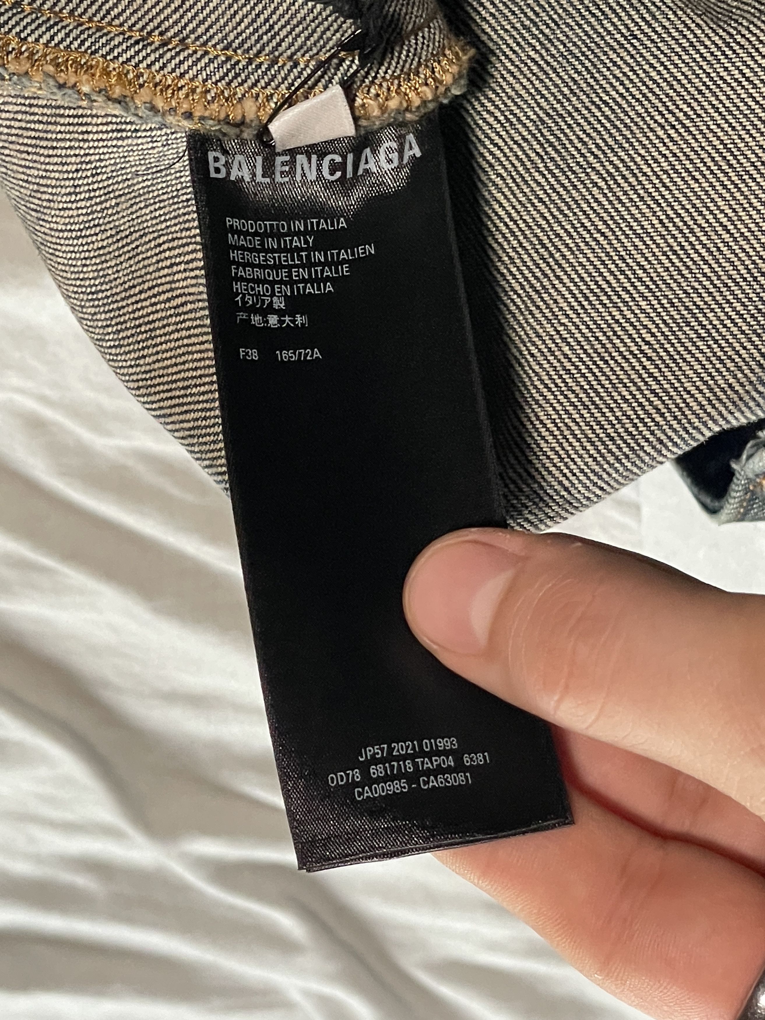 Balenciaga Balenciaga Raver Denim Maxi Skirt | Grailed