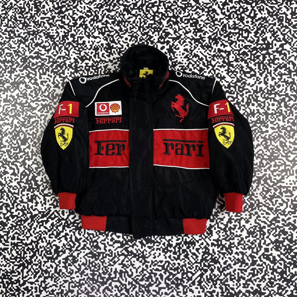 Ferrari × Racing × Vintage Vintage 90s KIDS FERRARI Racing Bomber ...