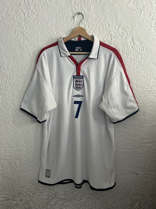 Soccer Jersey Euro 2004 David Beckham Umbro England Home Kit | Grailed