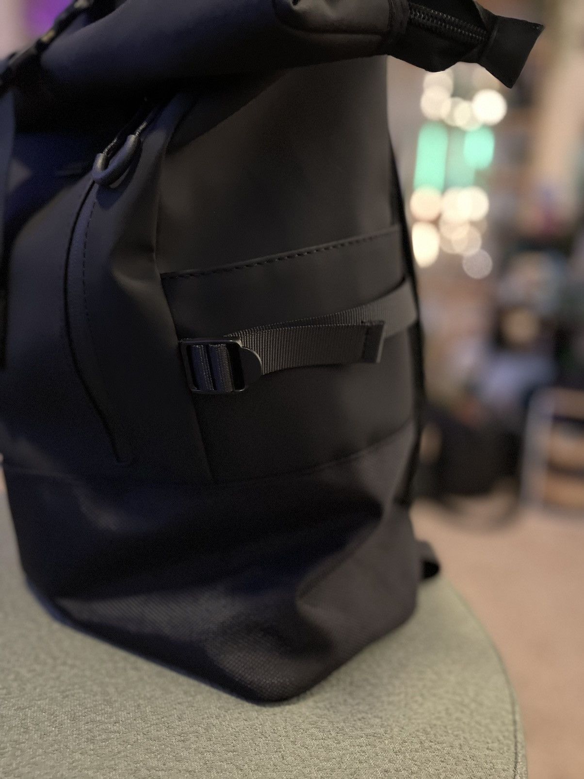 Streetwear Roller coaster metal buckle backpack roll top tech alyx camp ...