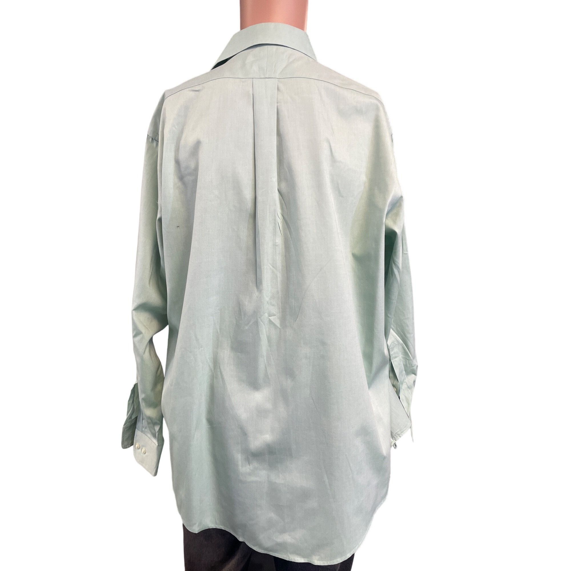 Other Lands'end Men's Light Green Button up Dress Shirt Long Sleev ...