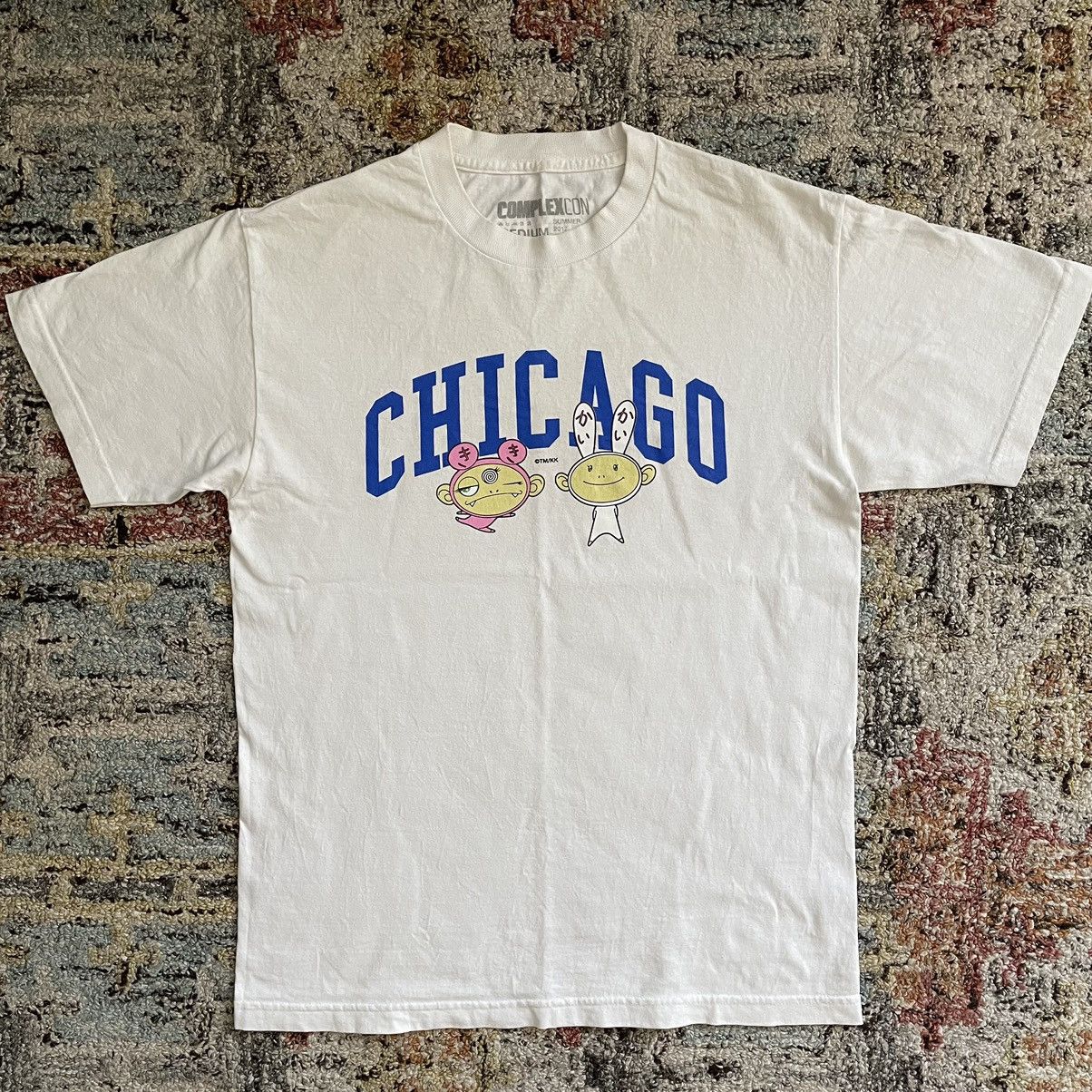 Takashi Murakami Summer 2017 MCA Chicago “Friends” collegiate font tee ...
