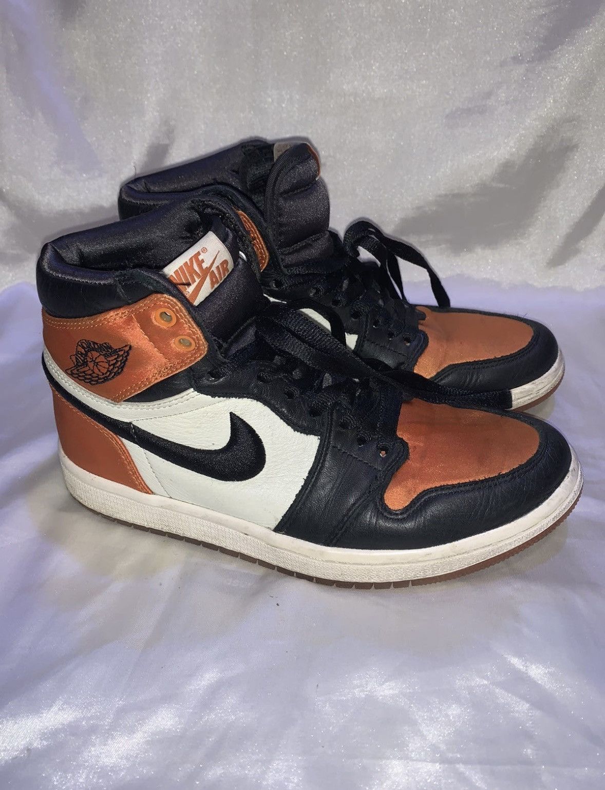 Jordan Brand × Nike Satin Jordan, Nike Air 1 shattered backboard | Grailed