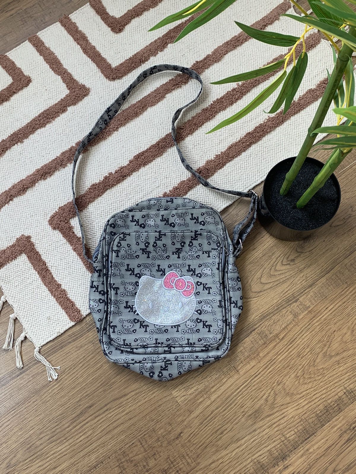 Vintage VINTAGE HELLO KITTY MONOGRAM CUTE CROSSBODY BAG | Grailed