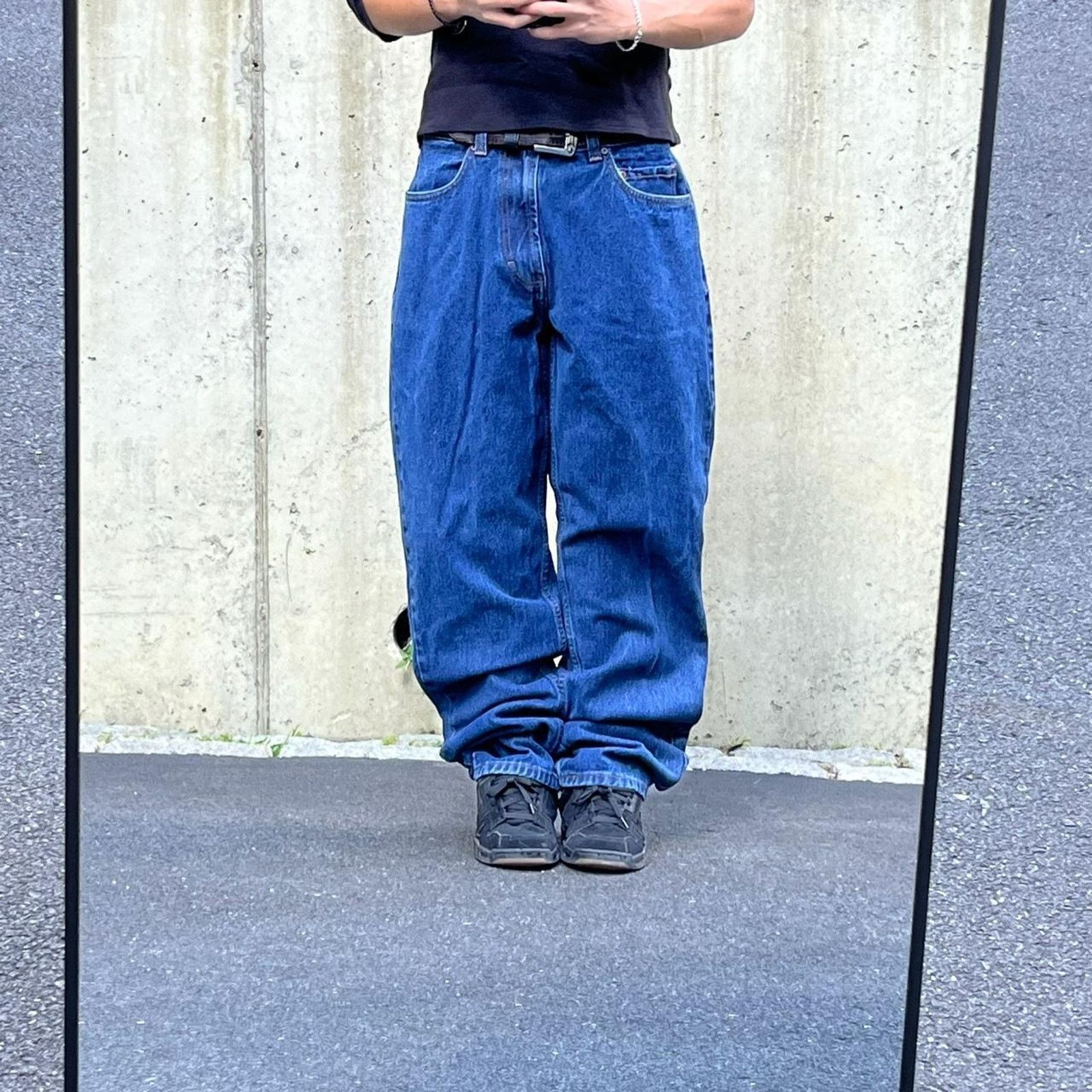 Jnco × Streetwear × Vintage vintage 2000s baggy wide leg stonewash ...