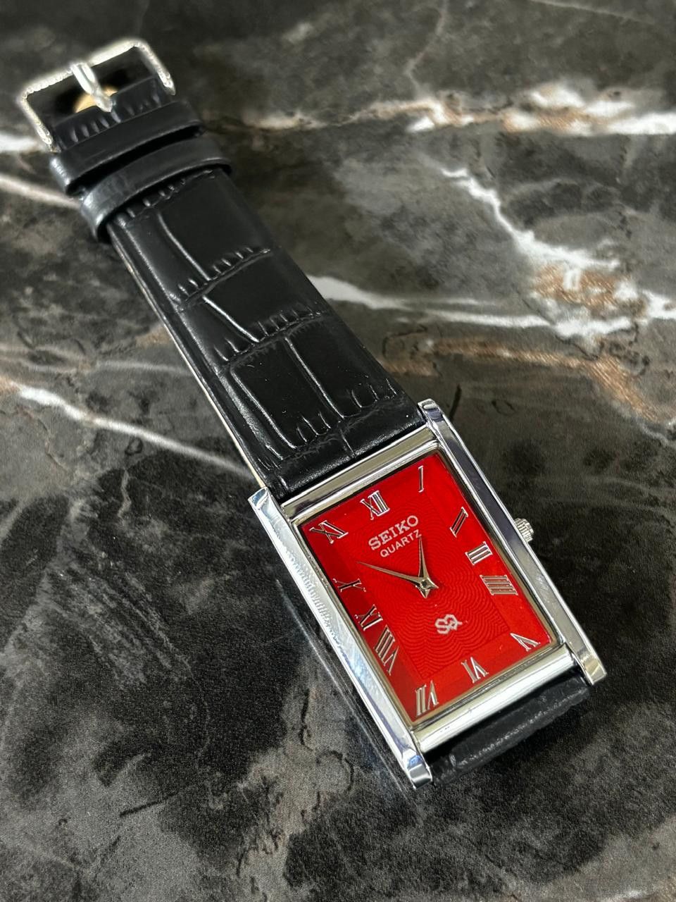 Seiko Rare-Seiko Tank Quartz Wrist Watch -Leather Strap | Grailed