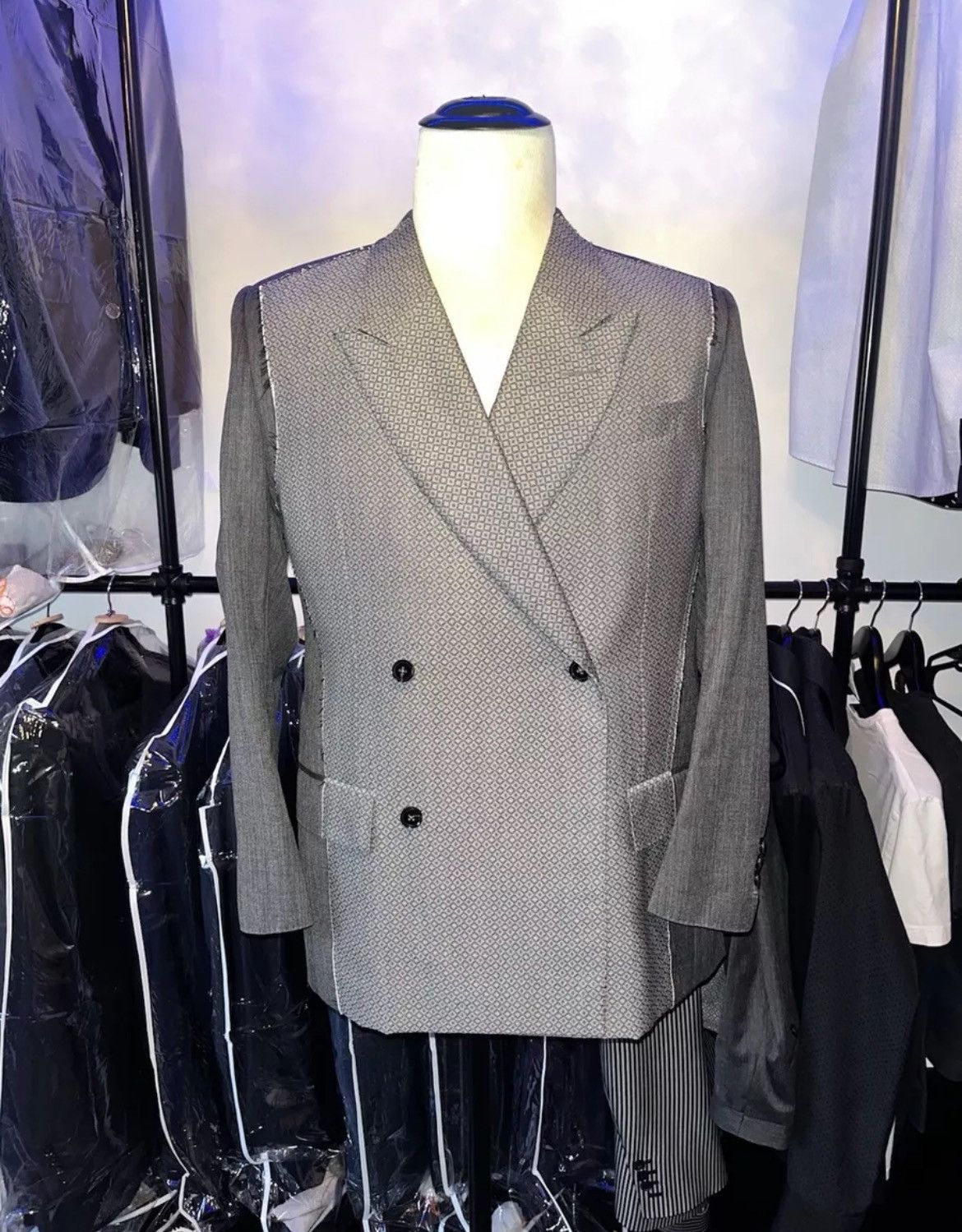 Savile Row Savile Row Dior Fabric Suit Cashmere 50R Bespoke Kim Jones ...