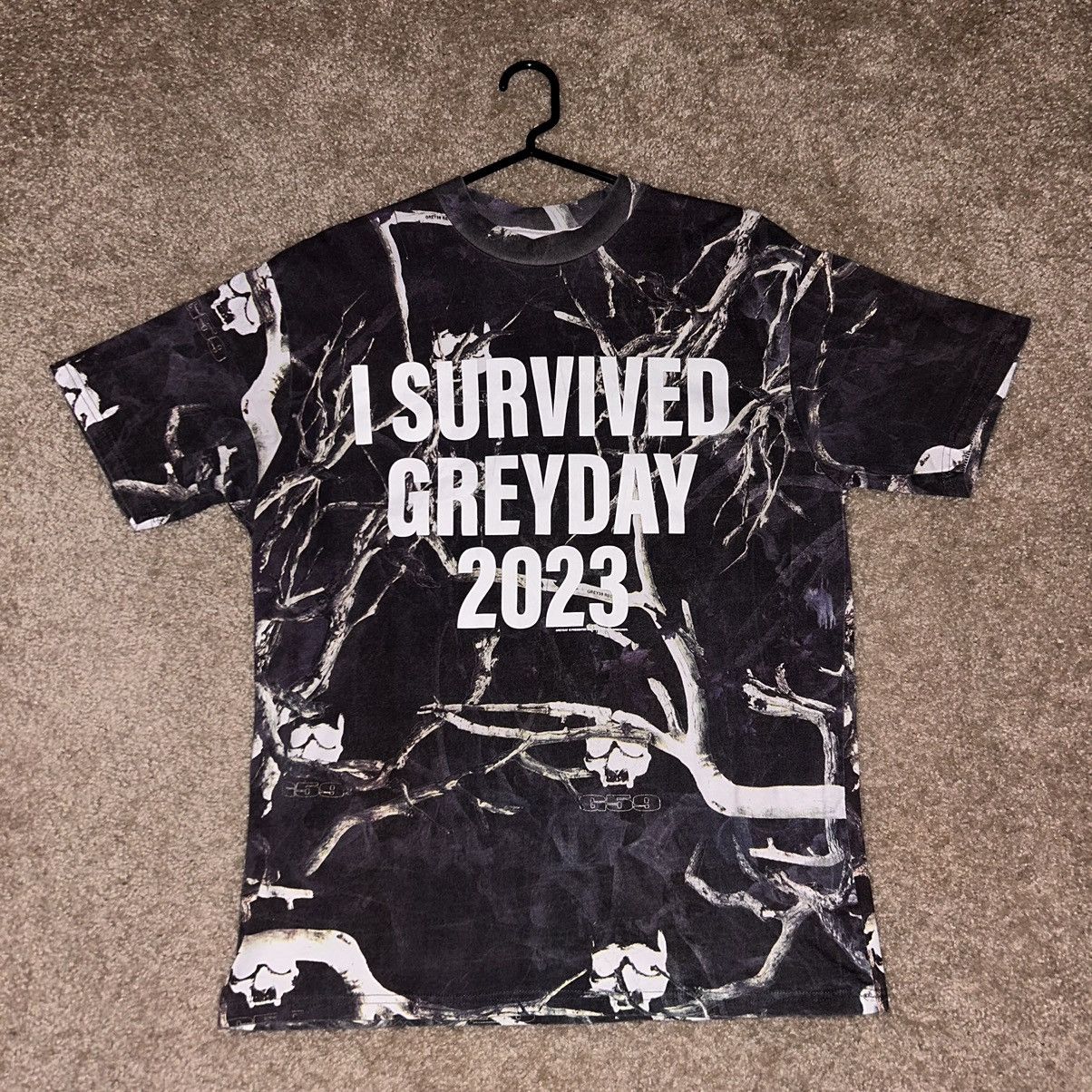 Pouya & $uicideboy$ Merch G59 I Survived Grey Day 2023 - Dark Purple Tree Camo (Large) | Grailed