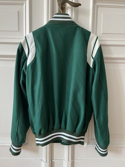 Italian Designers SLP teddy dupe varsity jacket made in Italy | Grailed