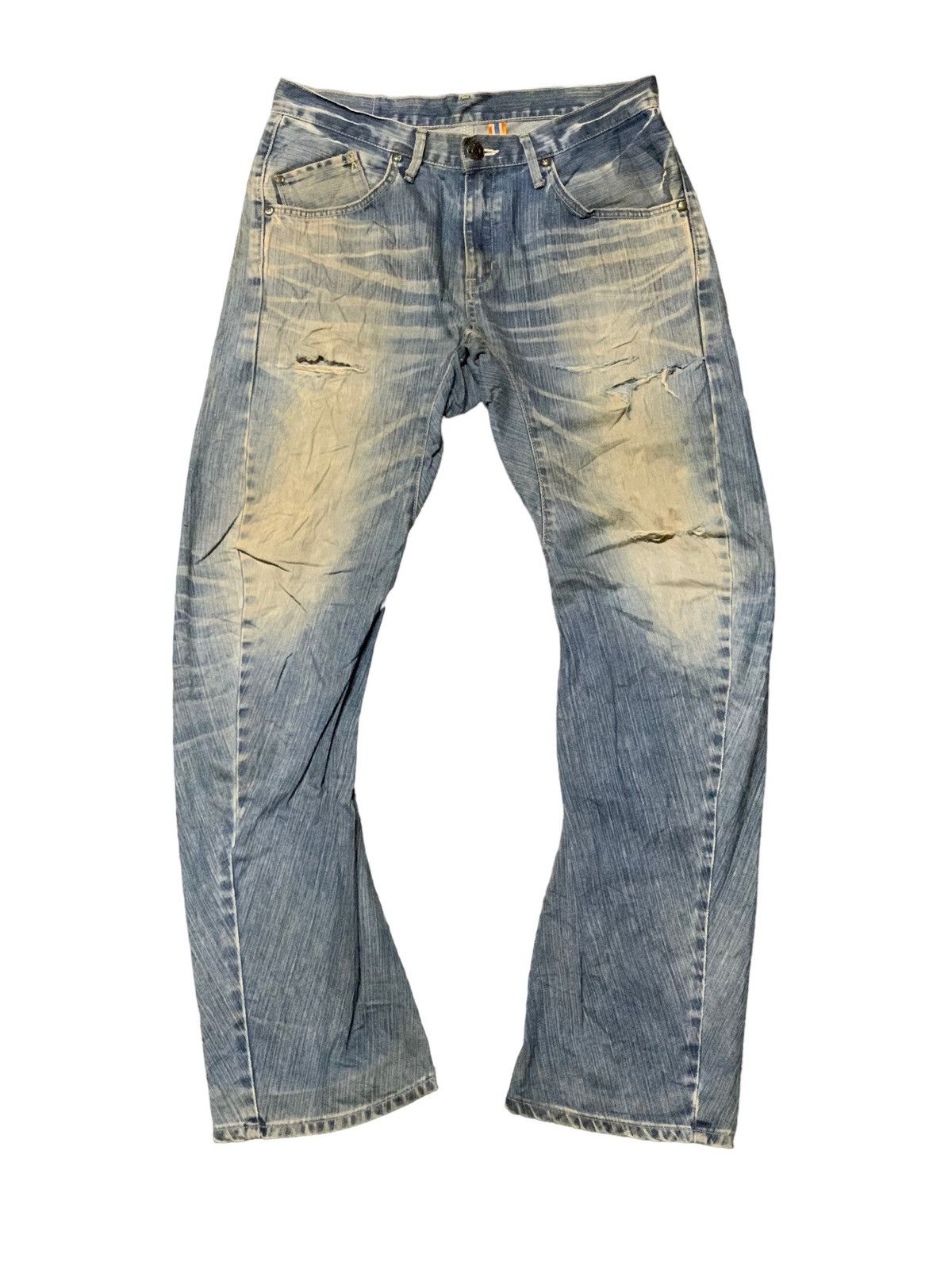 Archival Clothing × Edwin × Vintage 💥Vintage EDWIN XV-Function Distressed Denim Curve Leg | Grailed