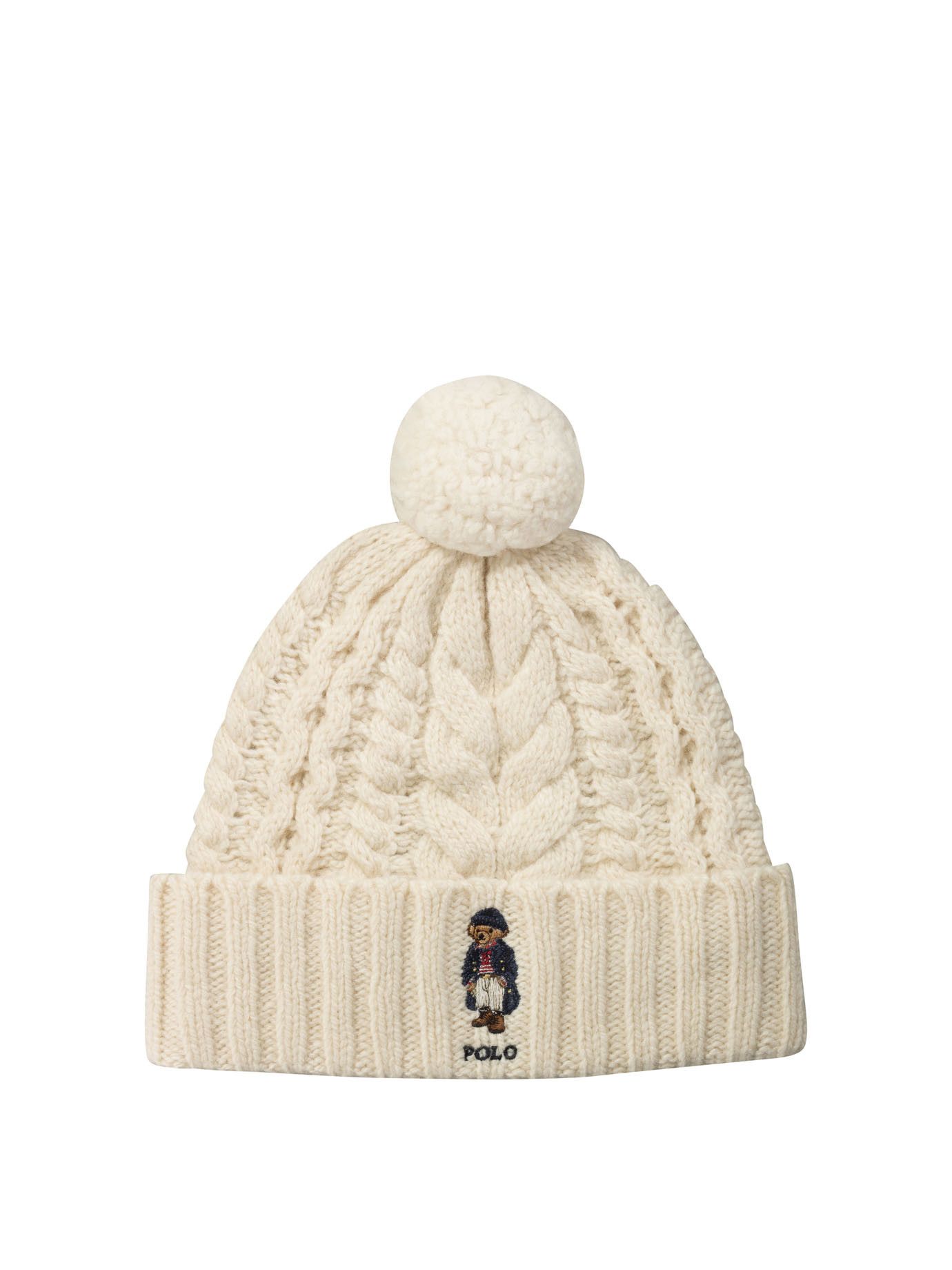 Polo Ralph Lauren Polo Bear Cable Pom-Pom Beanie | Grailed