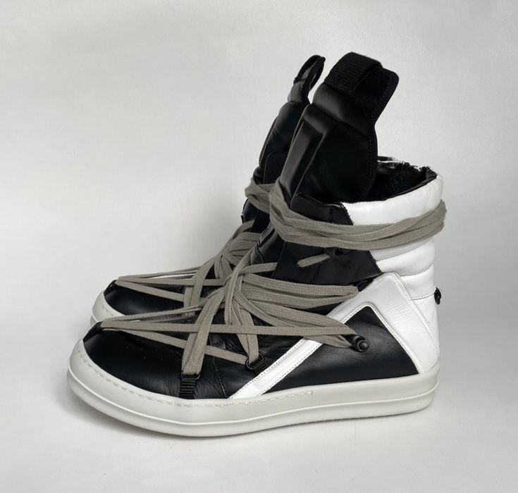 Rick Owens S/S 20 ‘Megalace’ Geobasket Sneakers | Grailed